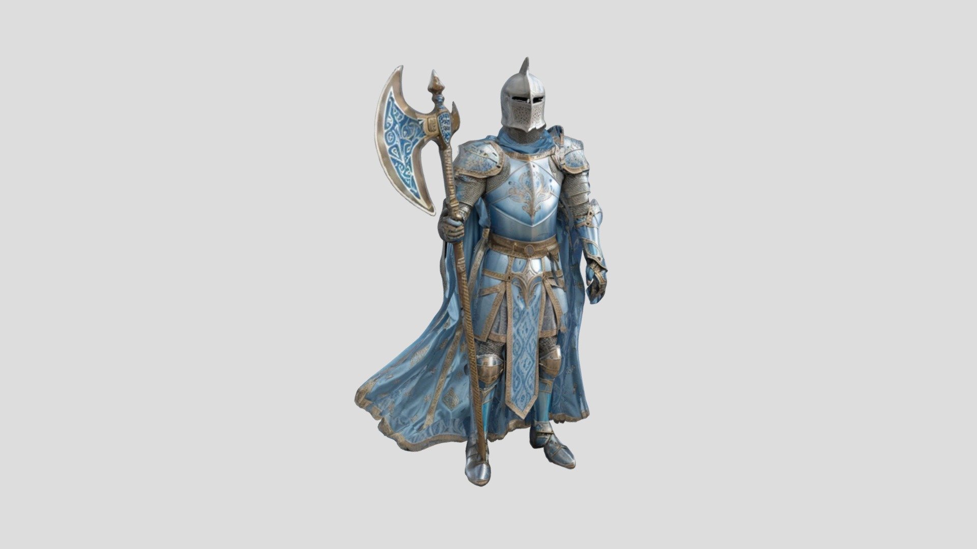Fantasy Knight - Download Free 3D model by illustros [a183351] - Sketchfab