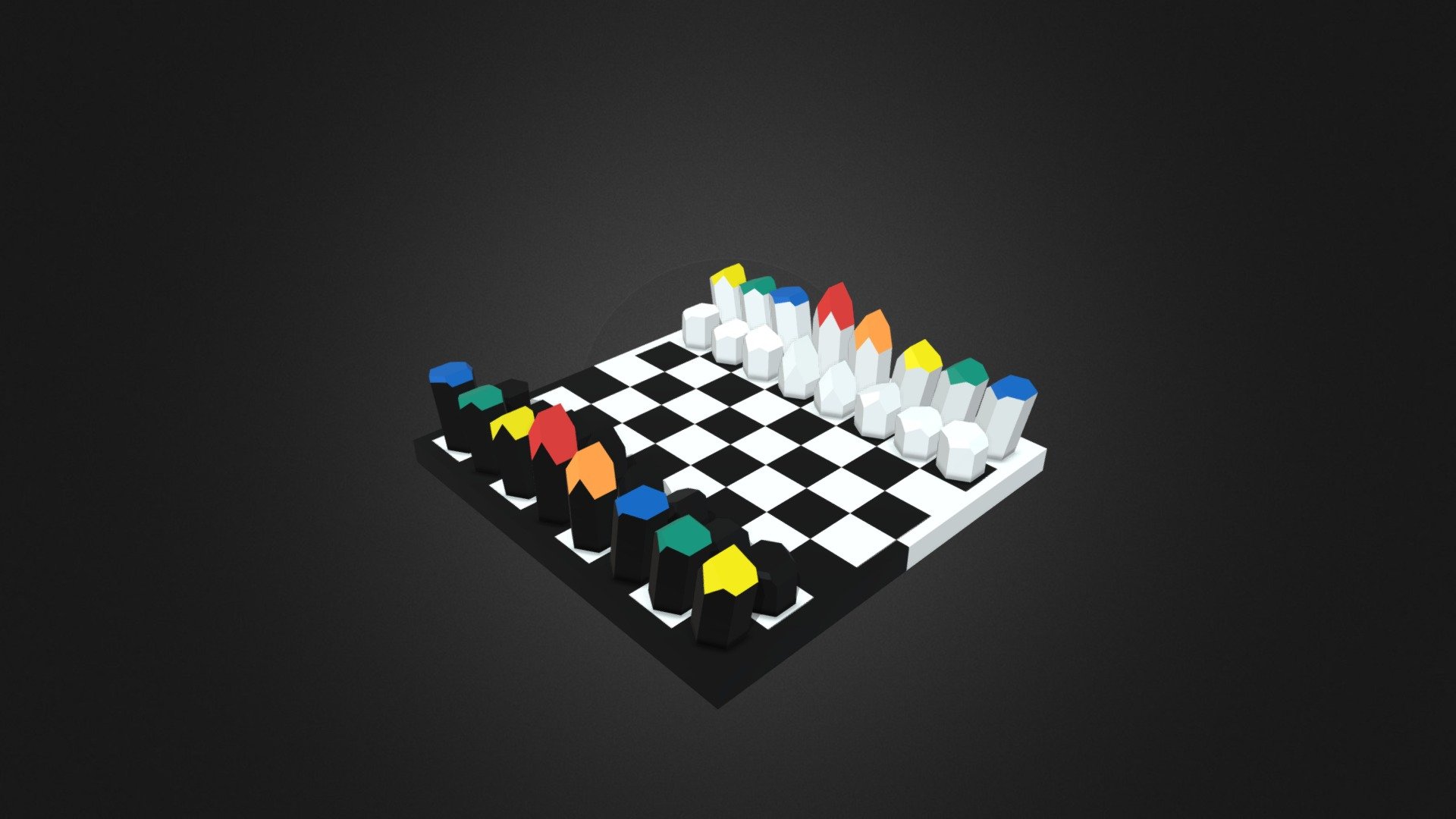 Chess board - 3D model by Saidov_Abdulhafiz [a185cf6] - Sketchfab