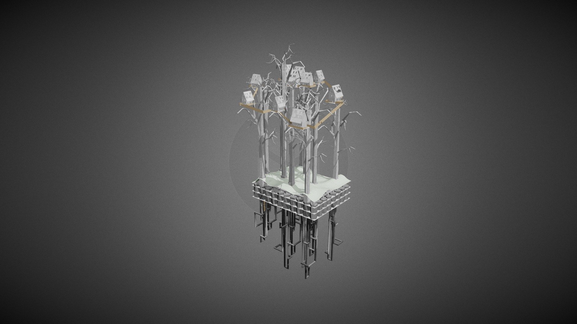Mechanical Treehouse - 3D model by Shi Zhang (@simonster) [a185f85 ...