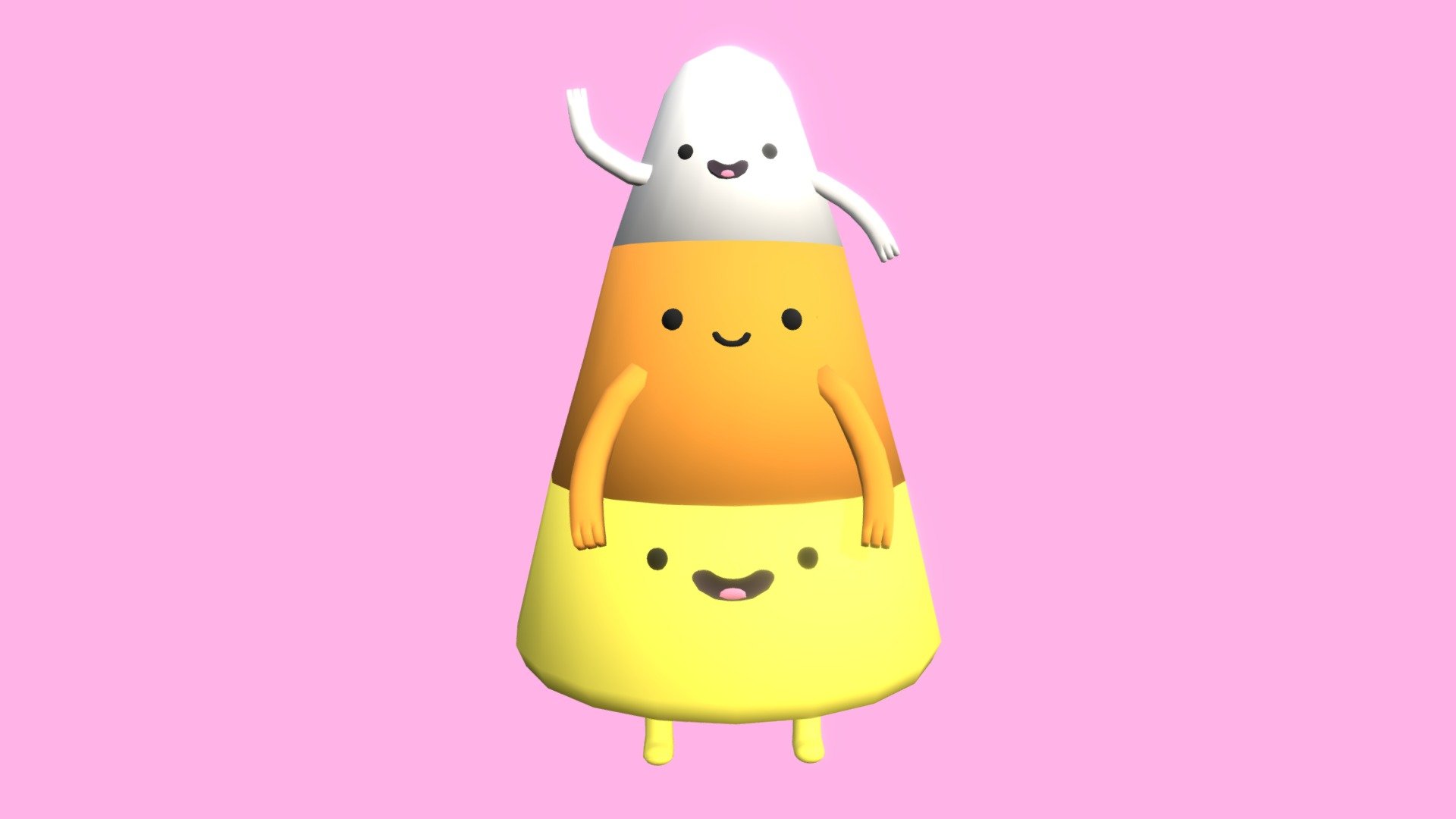 Candy Corn - 3D model by Vatzel [a189d17] - Sketchfab