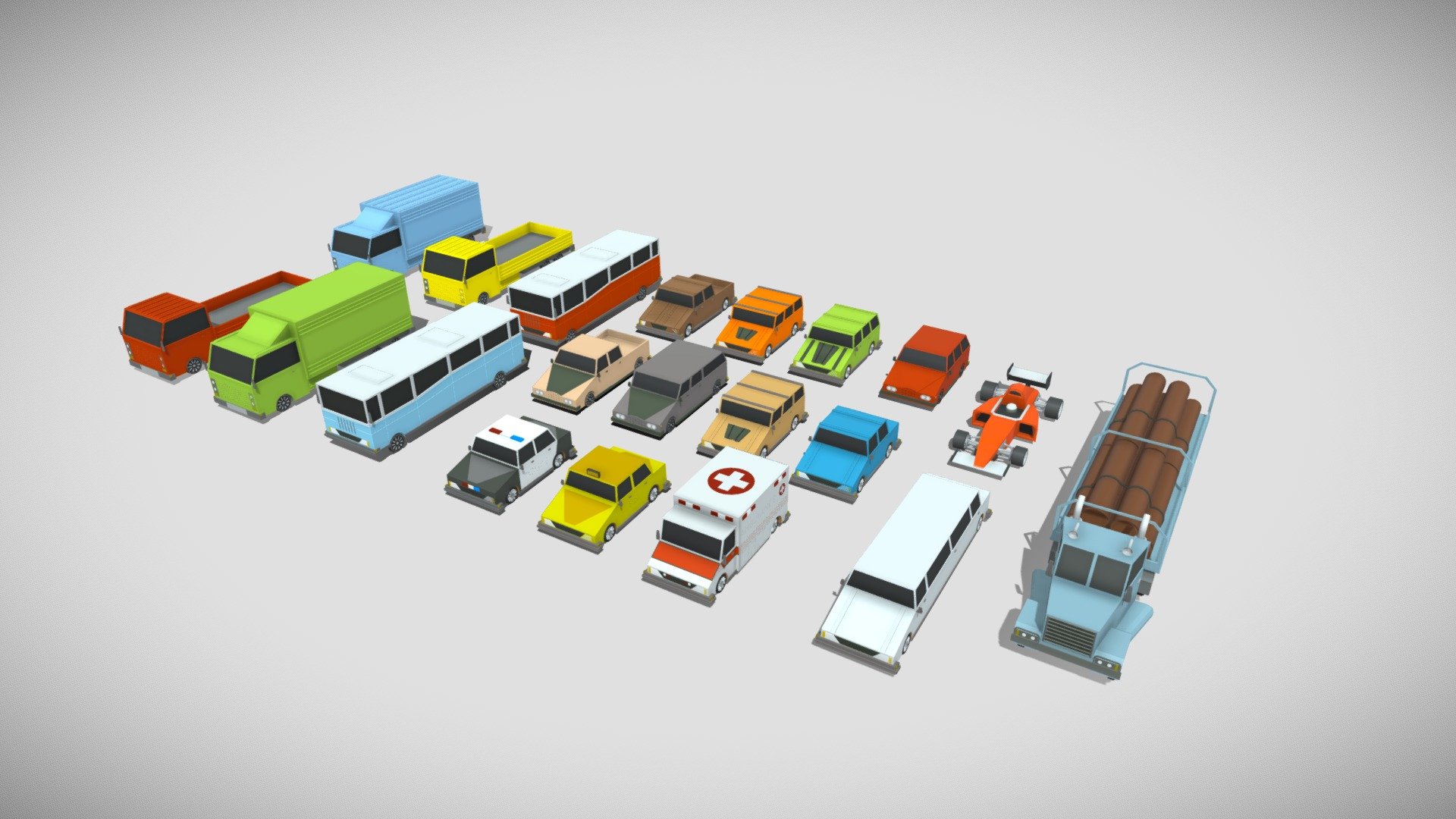Low Poly Cars - Buy Royalty Free 3D model by Adrian Kulawik ...