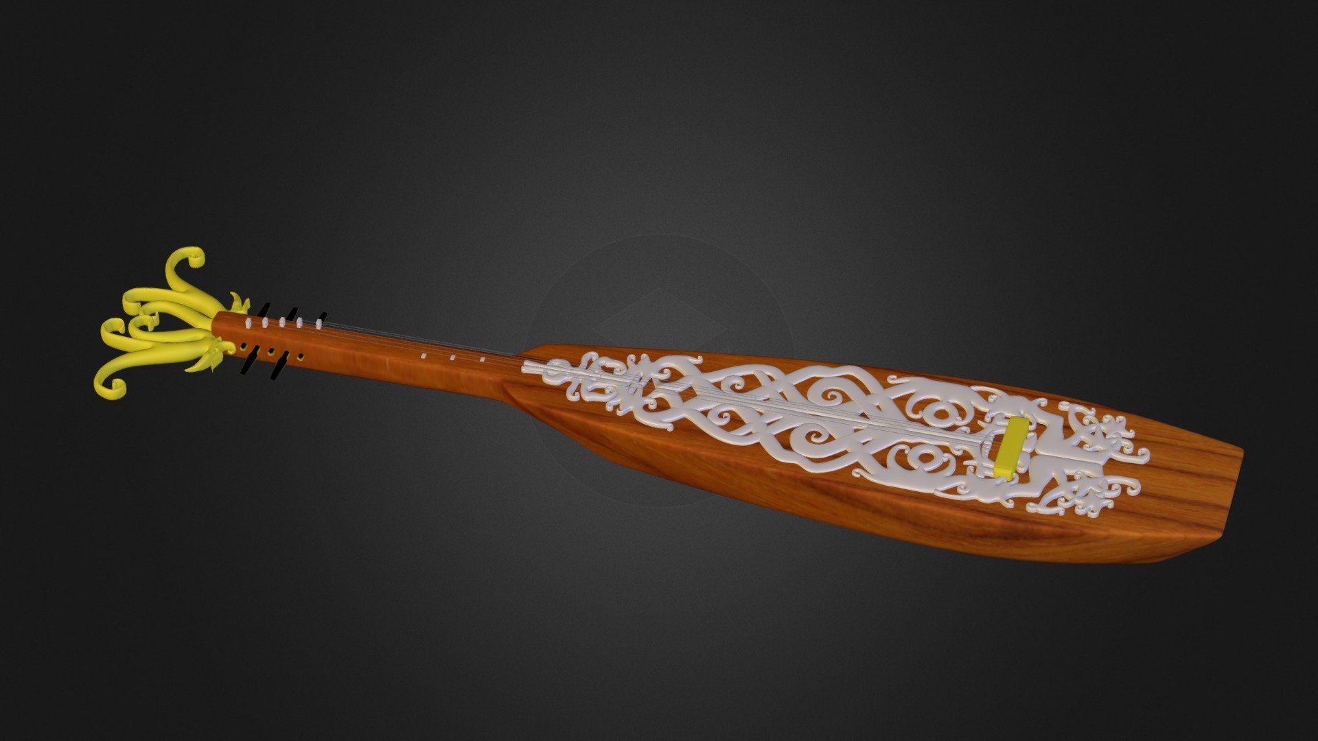 Sape Guitar - 3D model by GeorgeMcfly [a18acd3] - Sketchfab