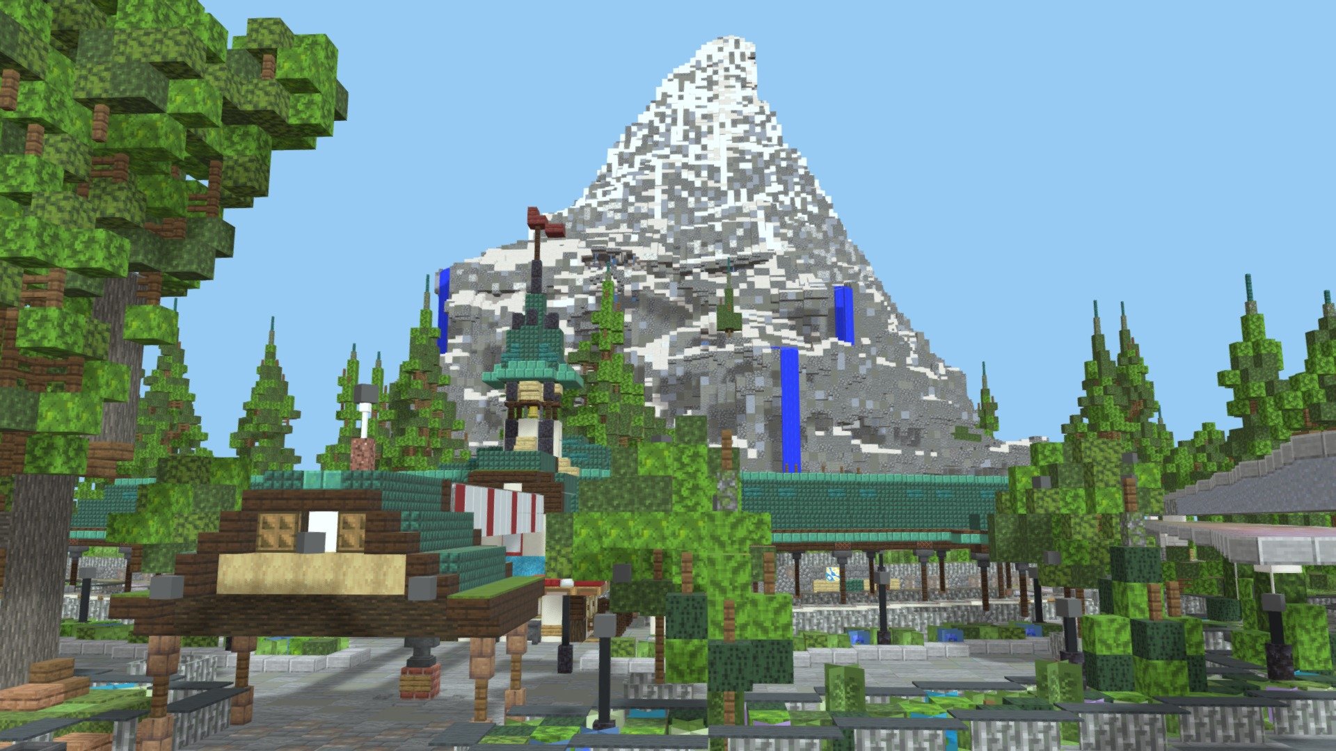 Matterhorn Bobsleds Attraction in Minecraft - 3D model by NicholasCappe ...