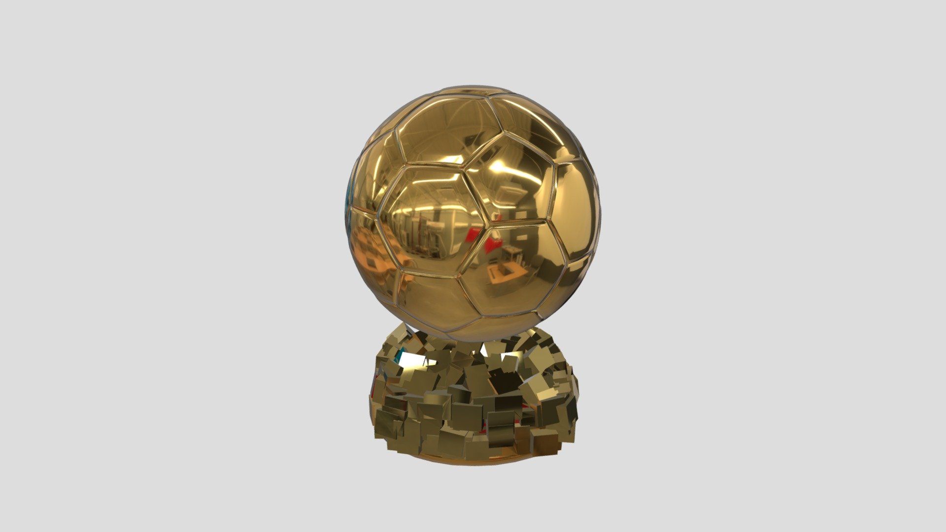 Golden ball - Download Free 3D model by zkx.model [a18be55] - Sketchfab