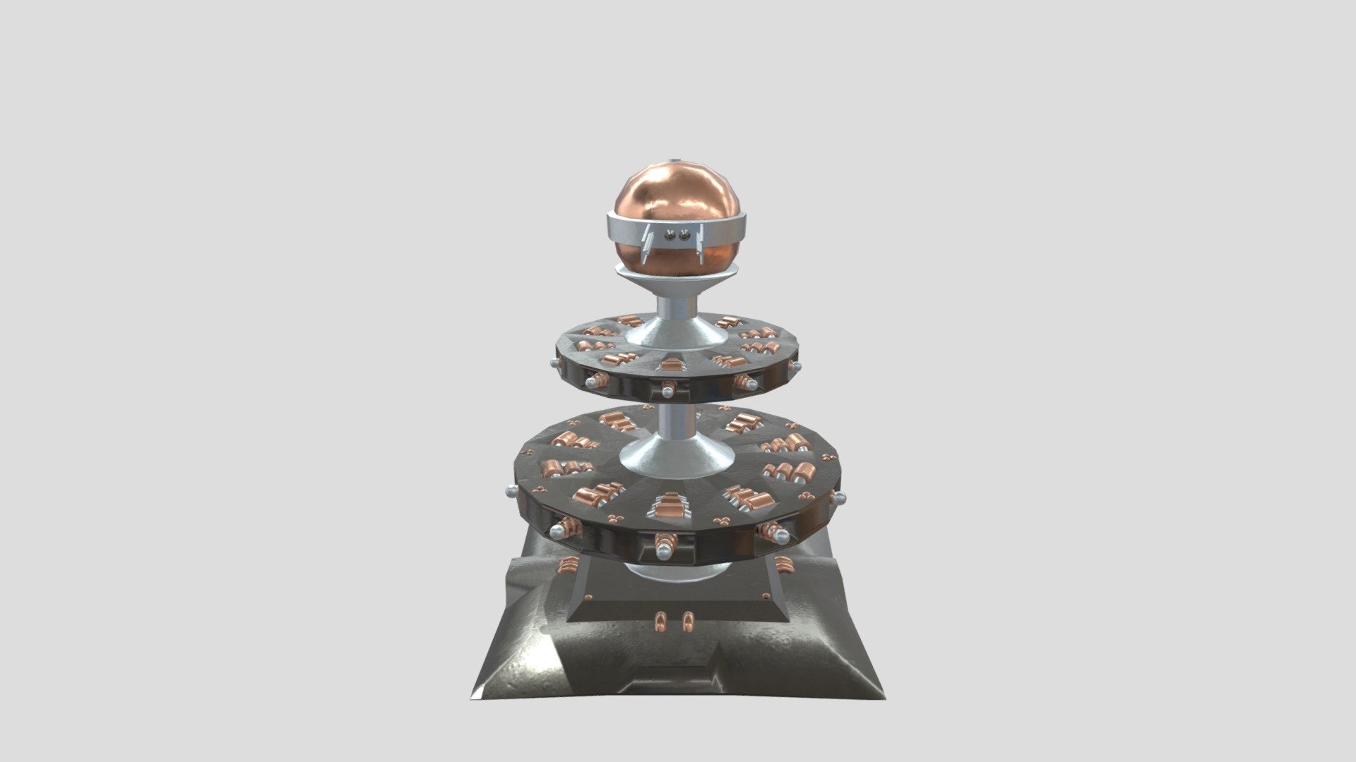Tesla turret - 3D model by JackCourtChandler [a18be57] - Sketchfab
