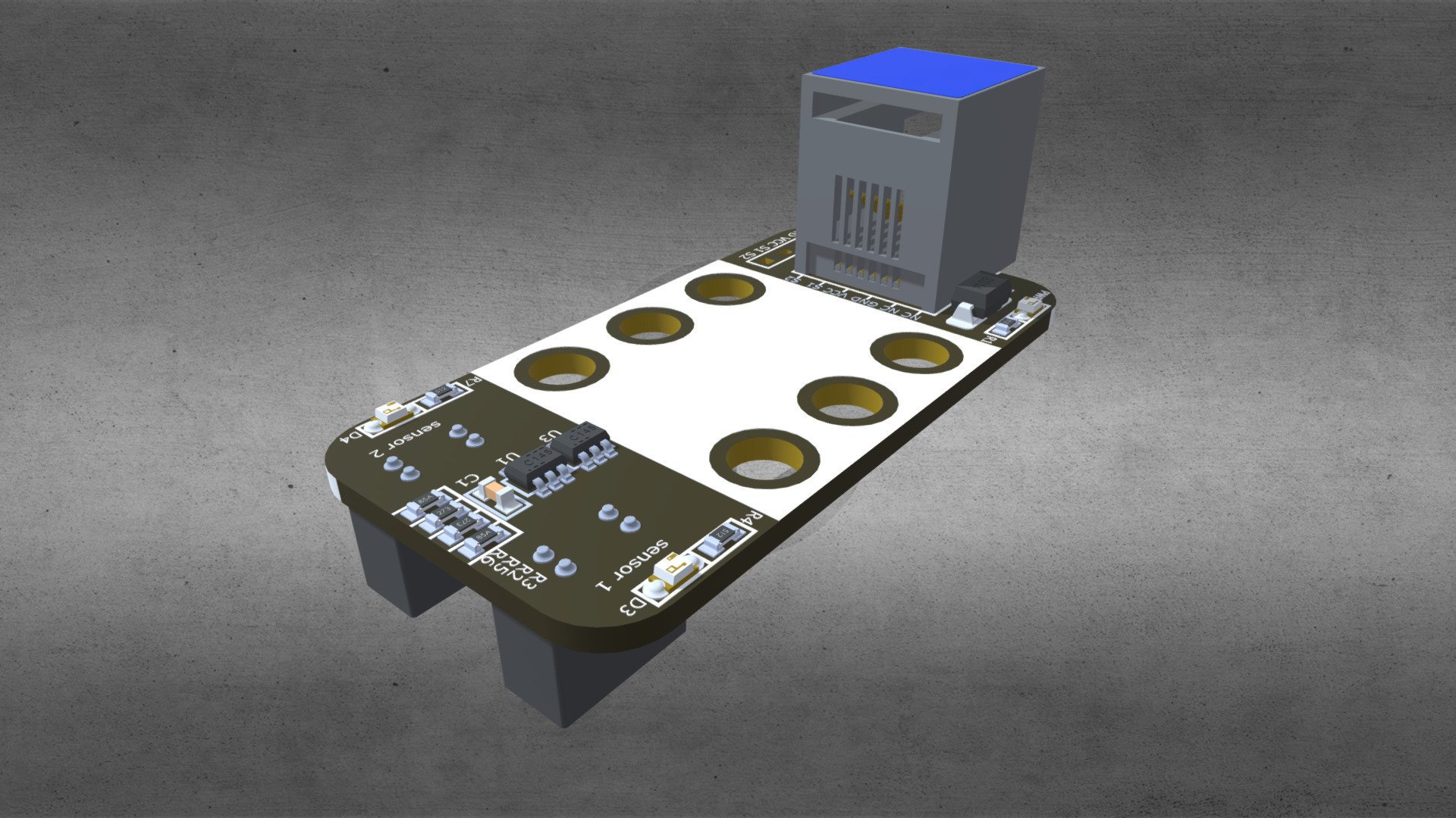 Line follower sensor - Buy Royalty Free 3D model by Sitetechno.fr ...
