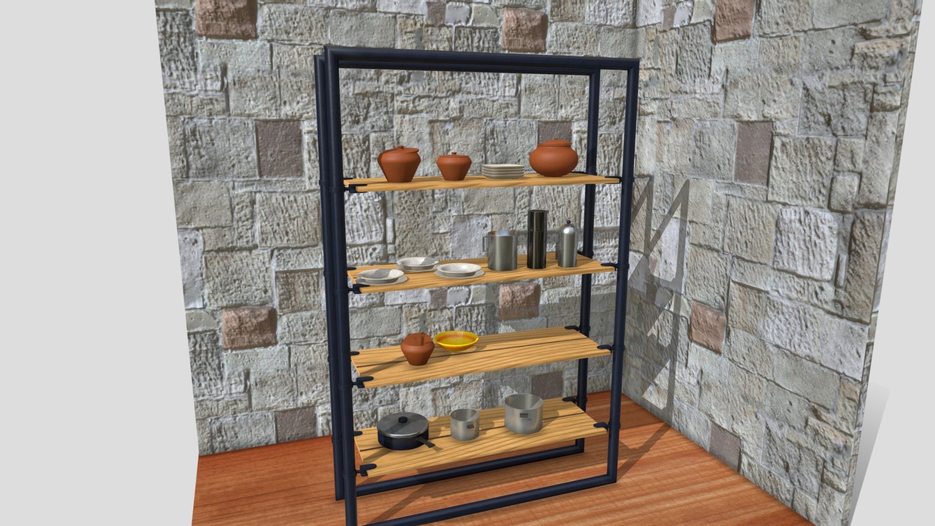 Shelf Unit - 3D model by Kévin Gay (@kevin-gay) [a18efd5] - Sketchfab