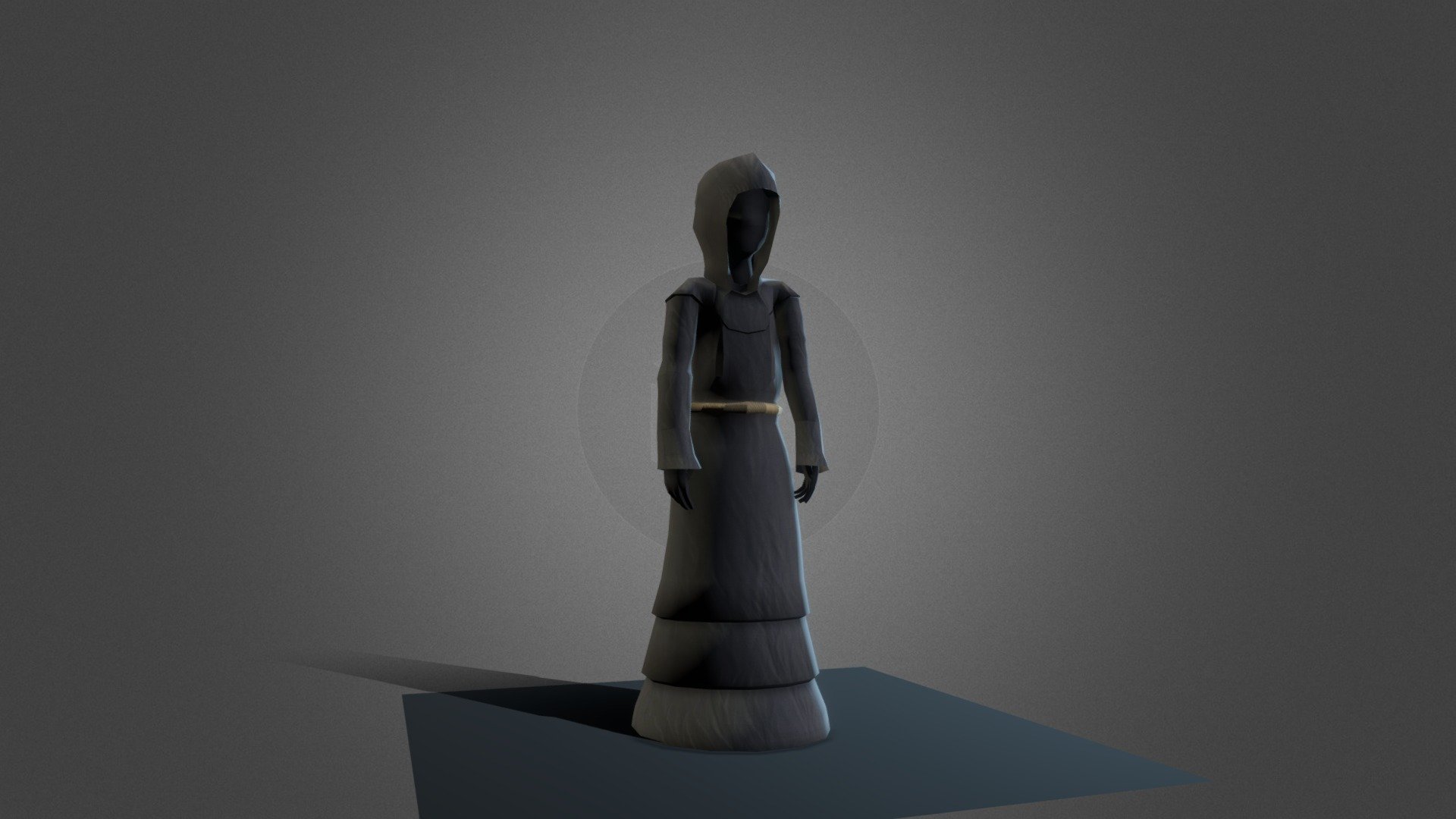 The Hooded Merchant - 3D model by Low Poly Models (@LowPolyModelsWorld ...