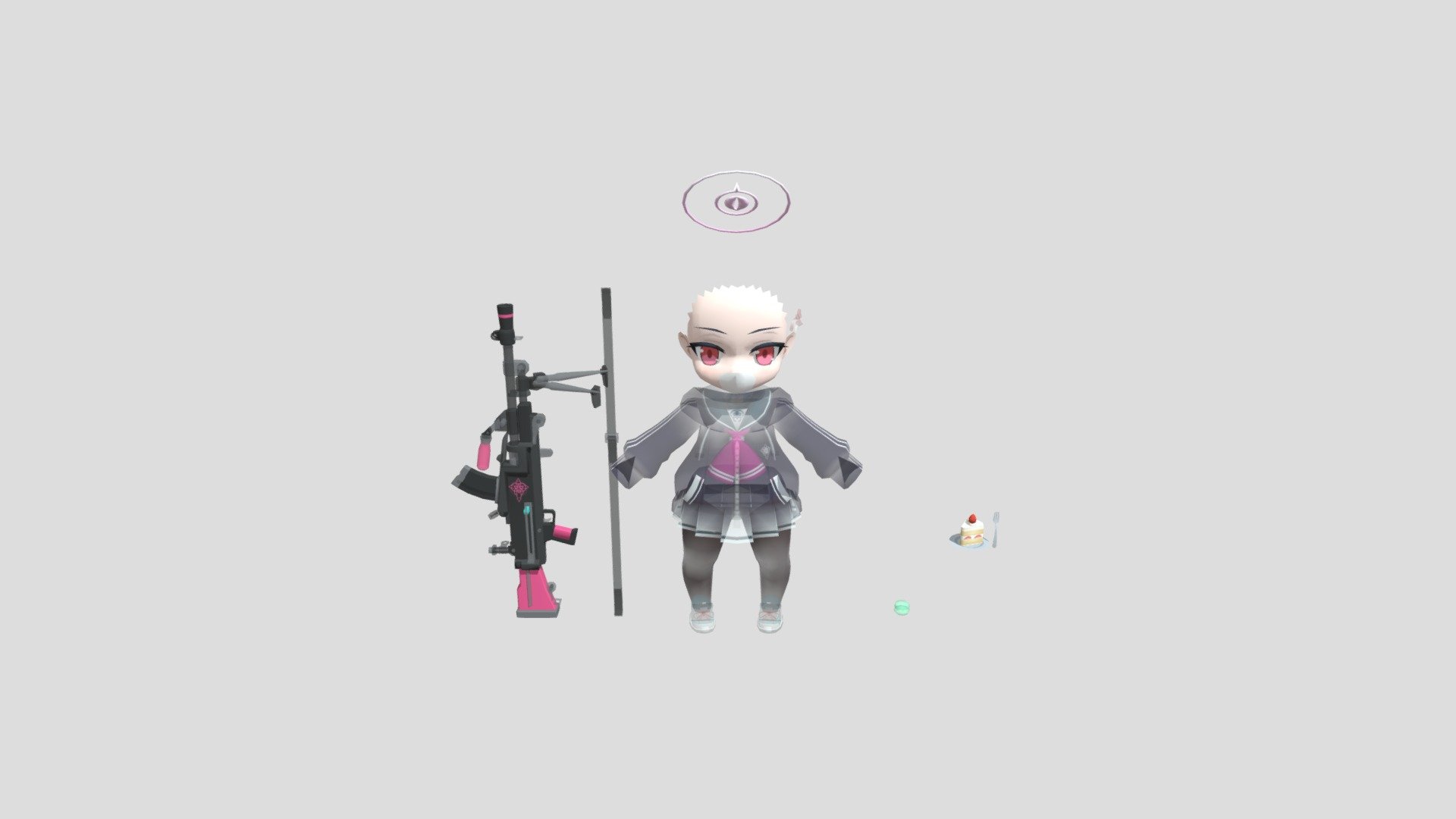 Blue Archive - Chibi Kazusa | FBX + Blend File - 3D model by ojisan ...