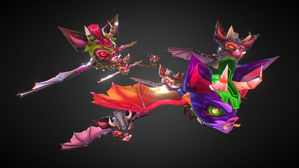 Bat - 3D model by Miguel Léon Illustration (@miguel3d) [a191cbb ...