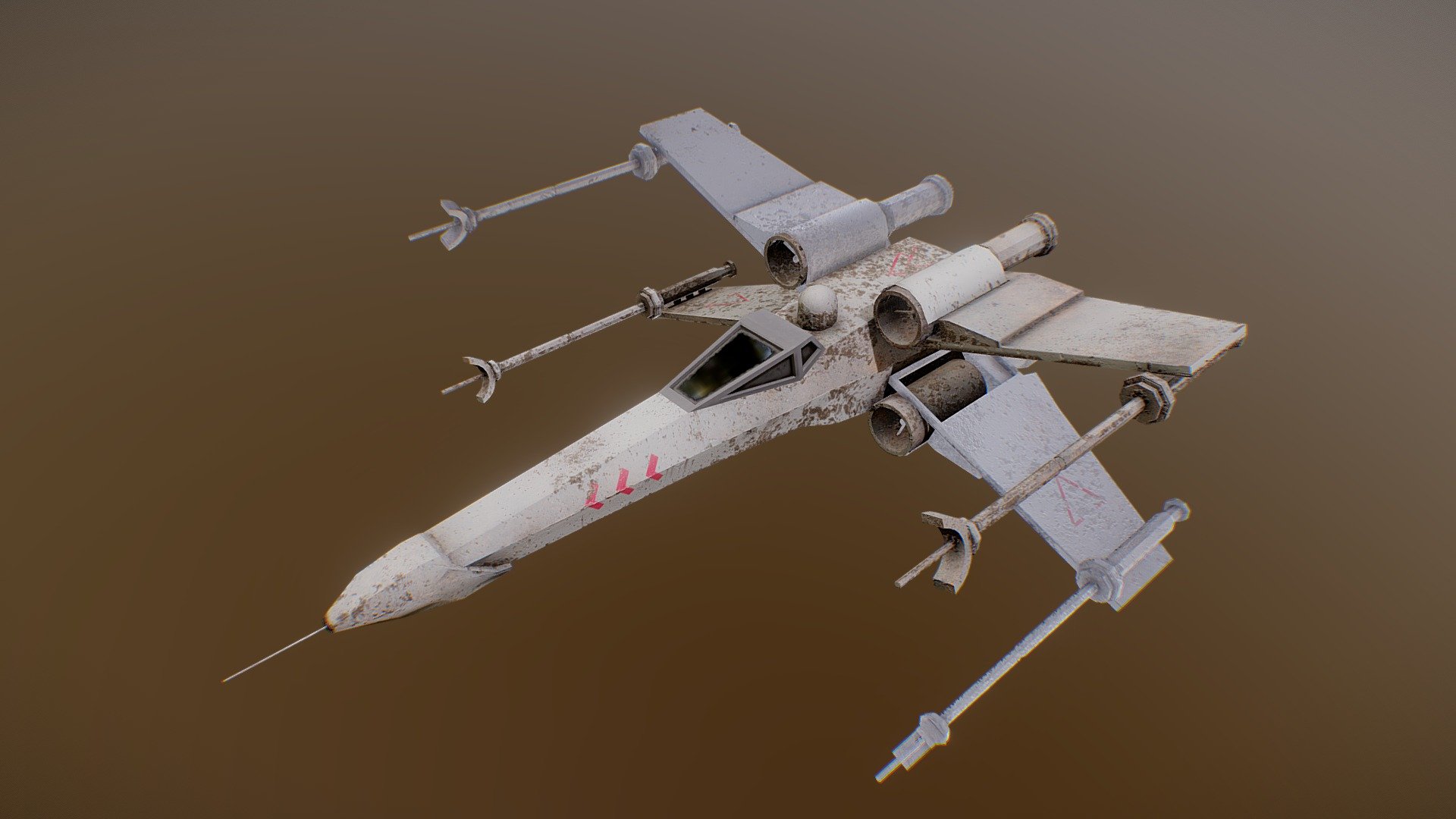 X Wing - LowPoly - Download Free 3D model by m08Marian (@MarianaM08 ...