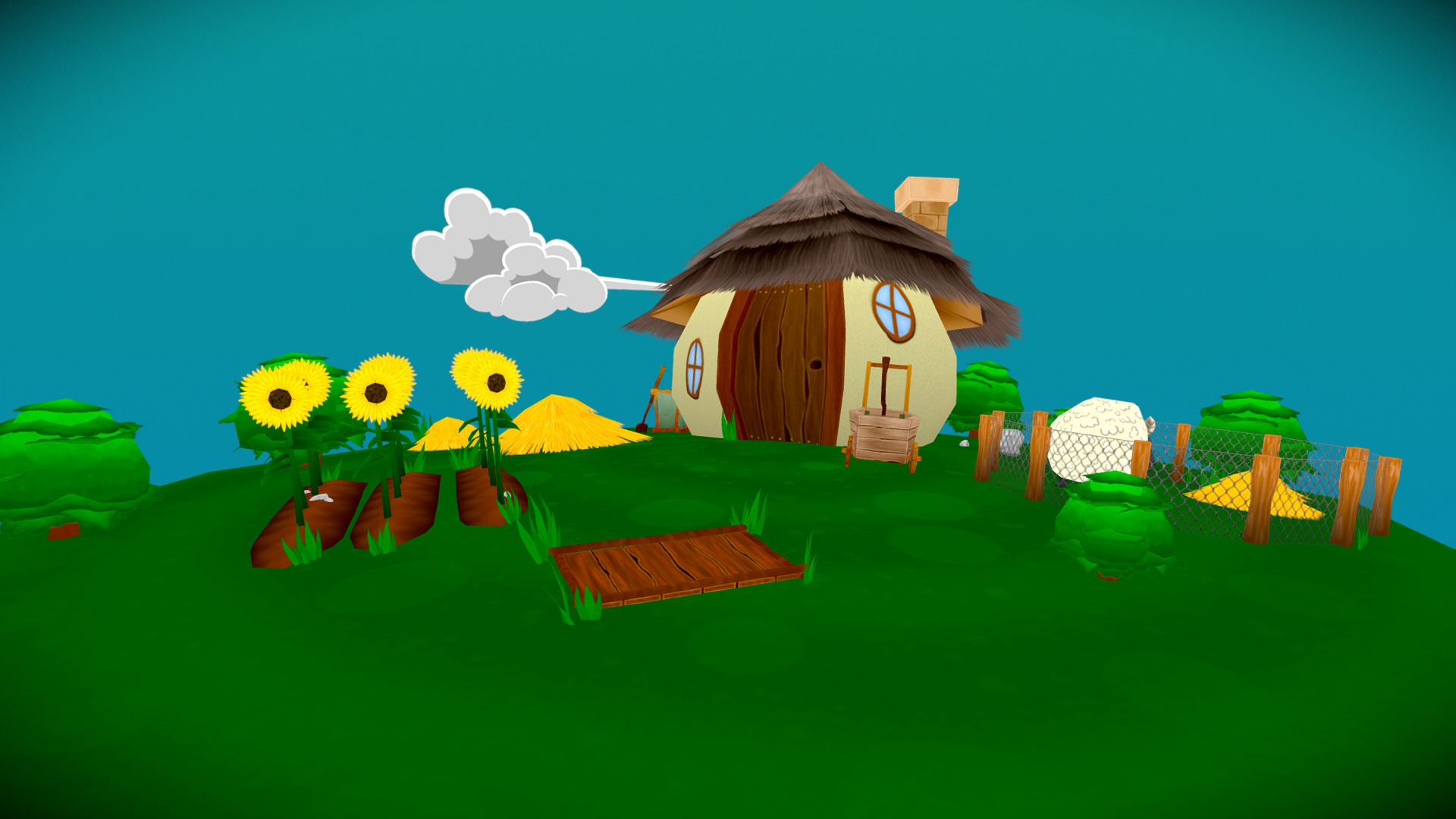 Little Environment - Farm Hut - Download Free 3D model by Kylie Halley ...
