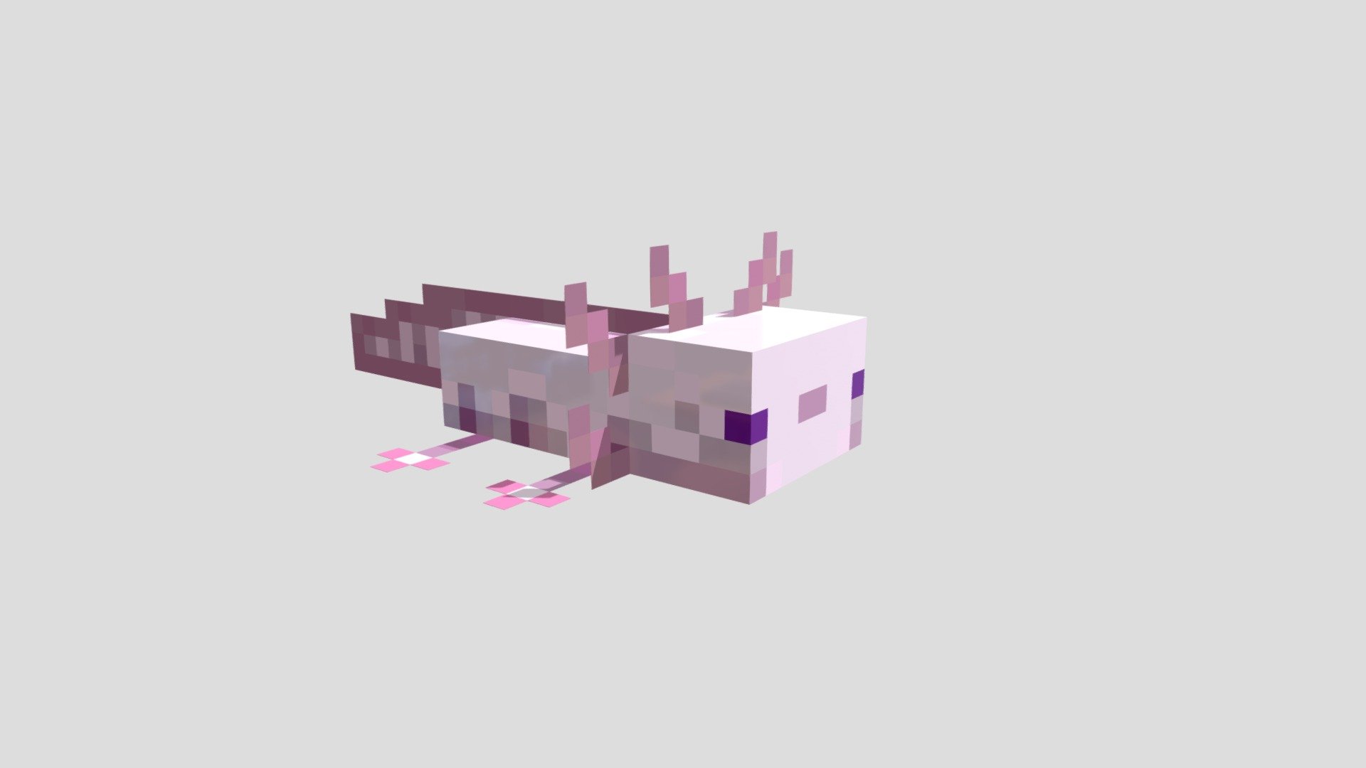 Minecraft Axolotl - 3D model by koreanobaker78 [a193ba4] - Sketchfab