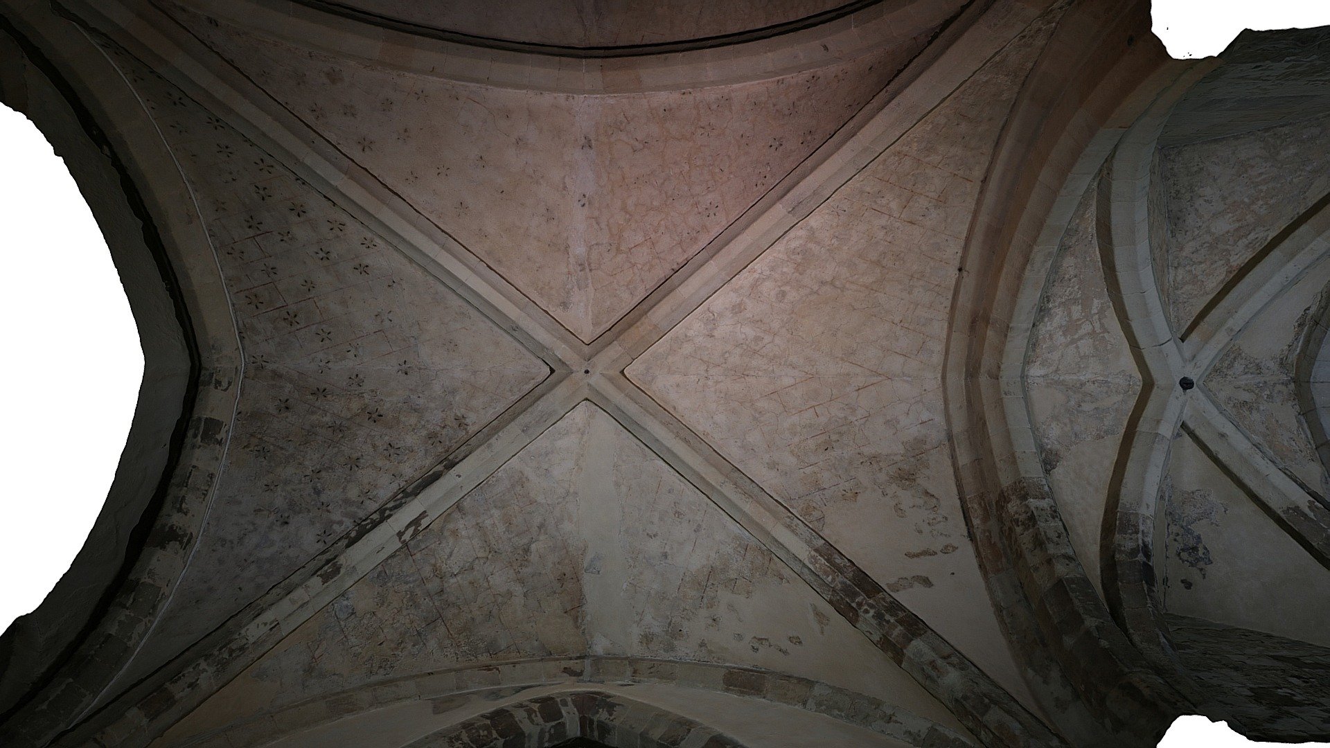 Red masonry pattern and foliate c.1200 - 3D model by Rochester ...