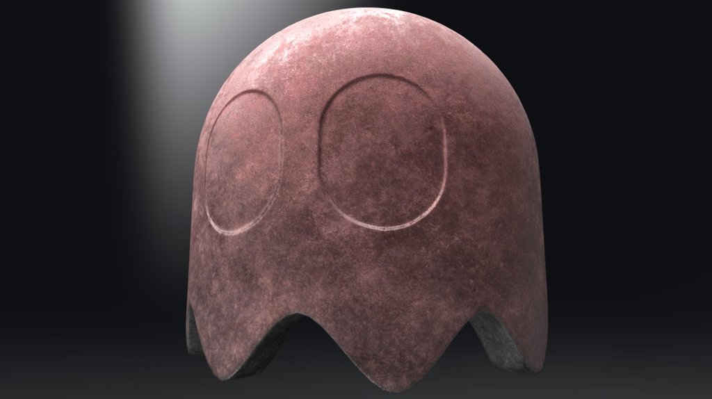 Red Ghost (Concrete Sculpture) - 3D model by Alan Mealor (@vulturecage ...