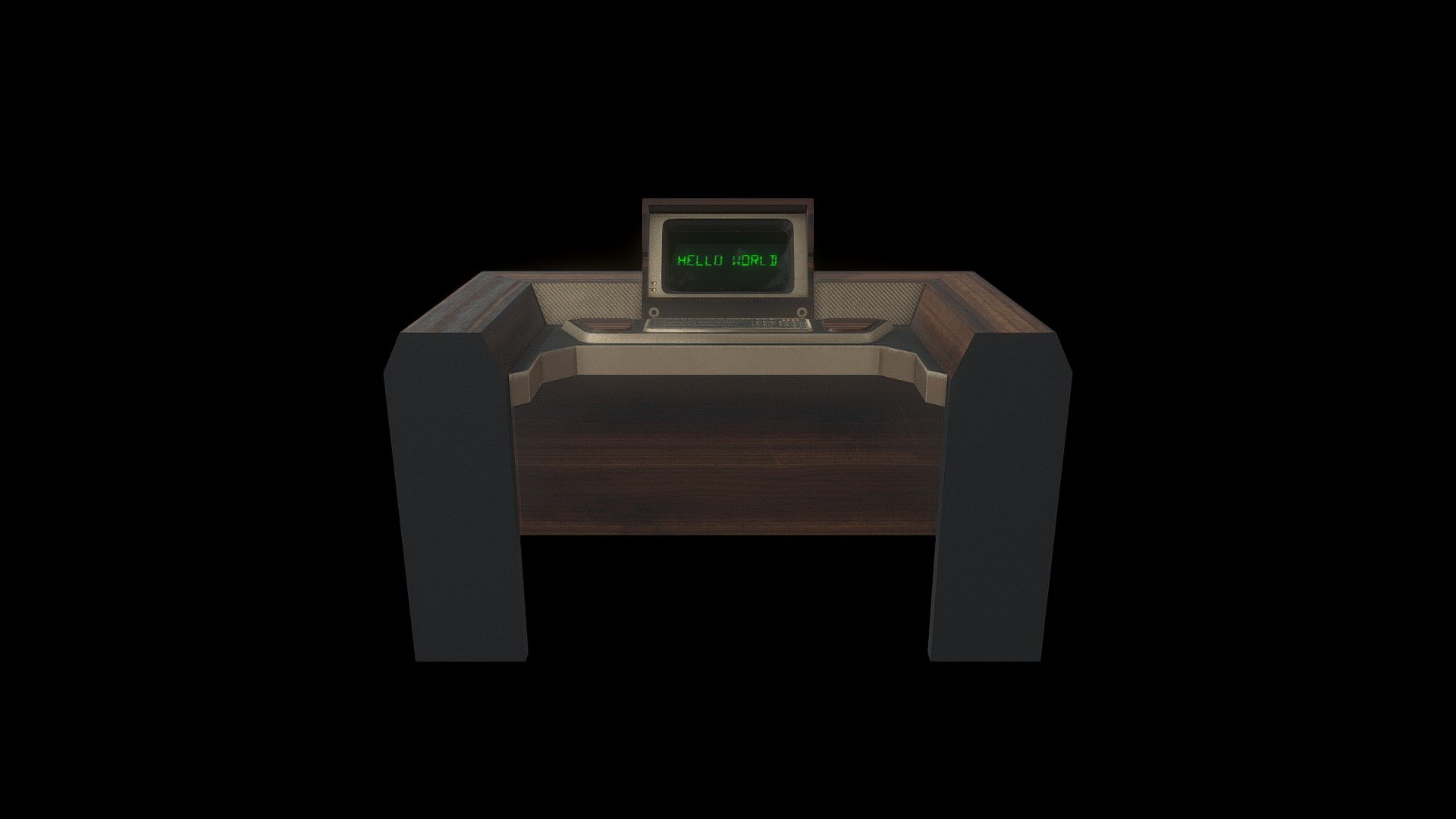 Retro Futuristic Computer - Download Free 3D model by heslachris ...
