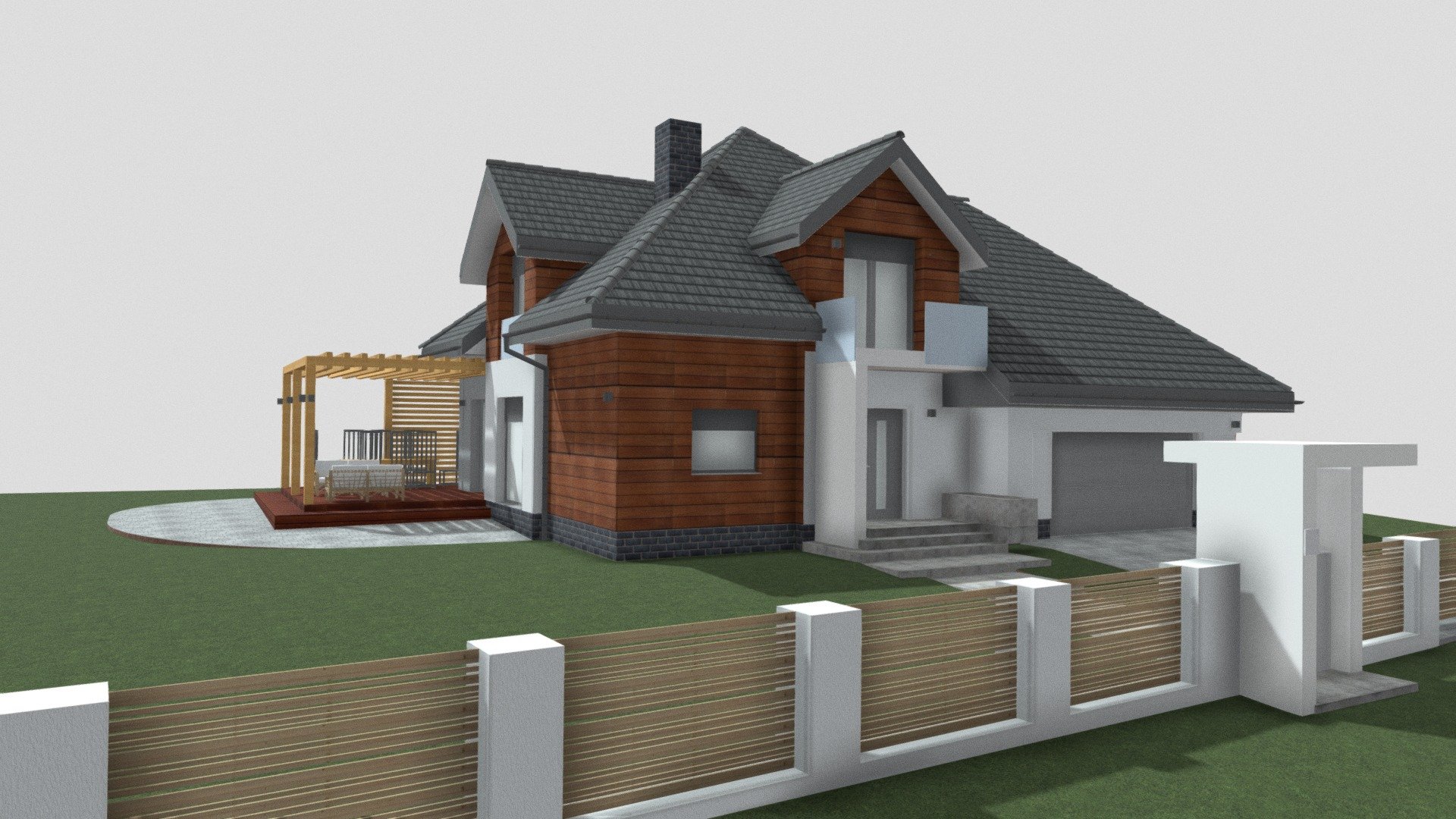 simple one family house by Kris Szozda - Download Free 3D model by ...