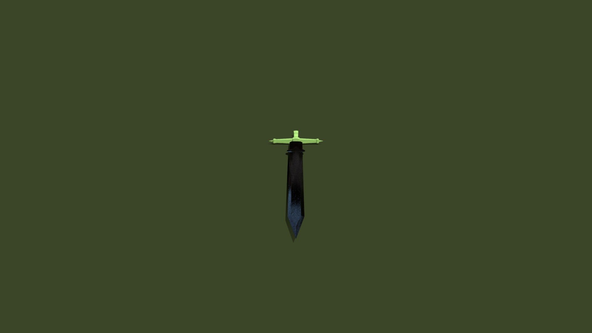 green sword - 3D model by mogilvie [a197a27] - Sketchfab