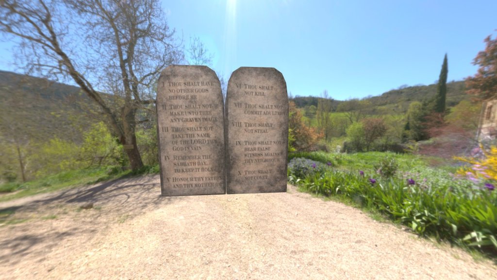 The law of God written in stone (Low Poly) - 3D model by Selah ...