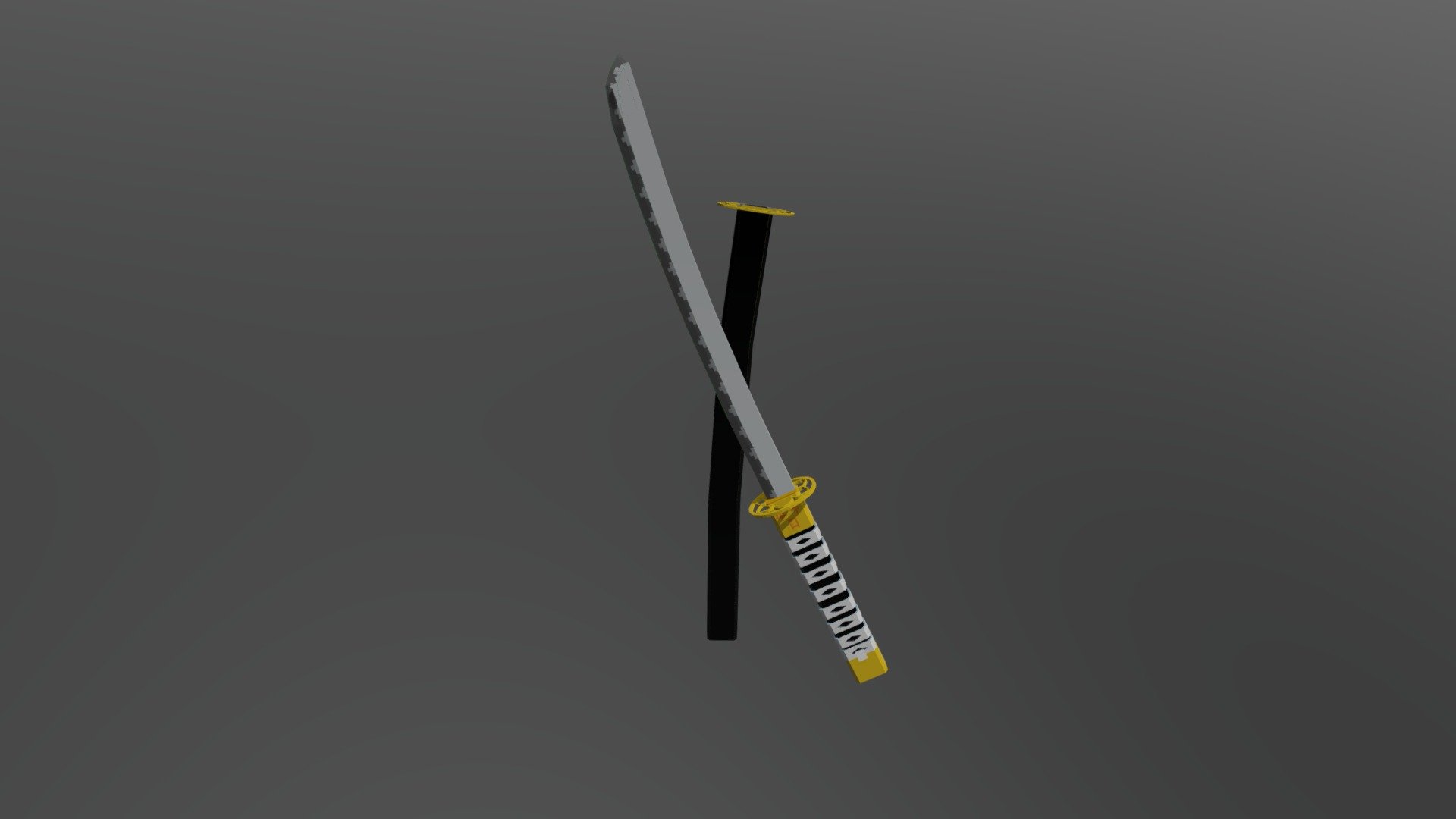 Katana - 3D model by Shadow Minecraft Models (@Shadow009) [a19d433 ...