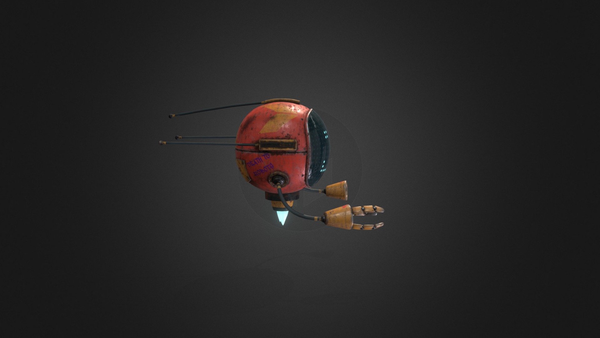 FlyBot - 3D model by CGeus [a19e58b] - Sketchfab