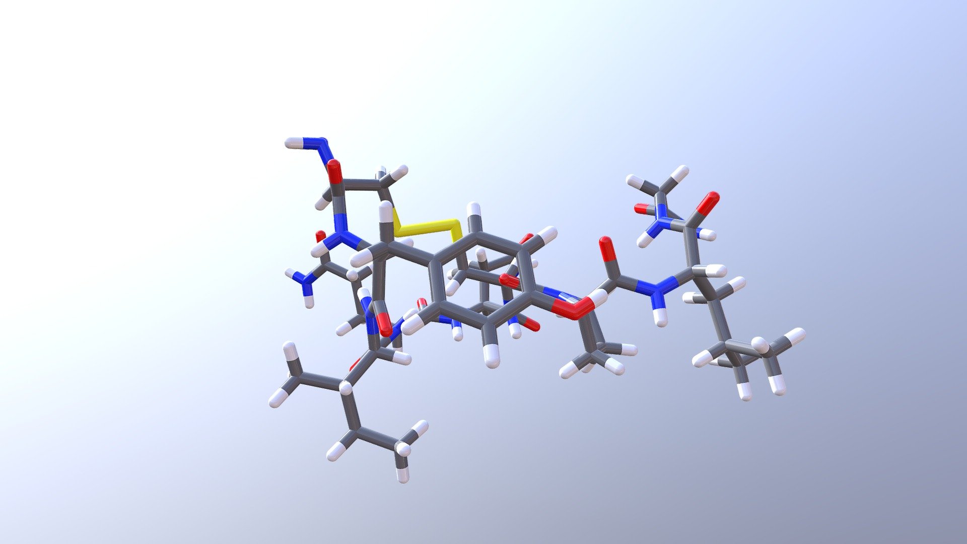 Oxytocin - 3D model by MedChemProf [a19f715] - Sketchfab