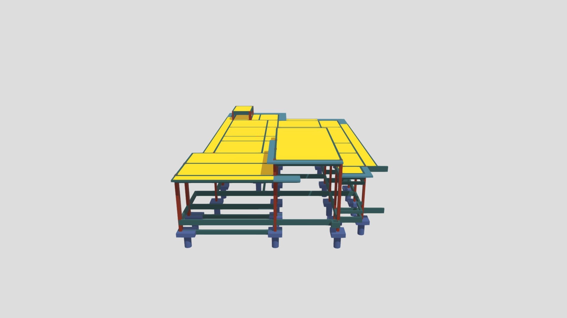 3d Estrutura Pedro Ivo 3d Model By Kevelhen [a1a0aa4] Sketchfab