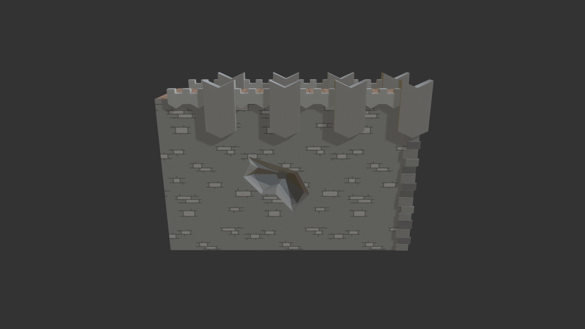 Castle_Damaged_Wall_03 - Download Free 3D model by BlackSpire [a1a4c5f ...