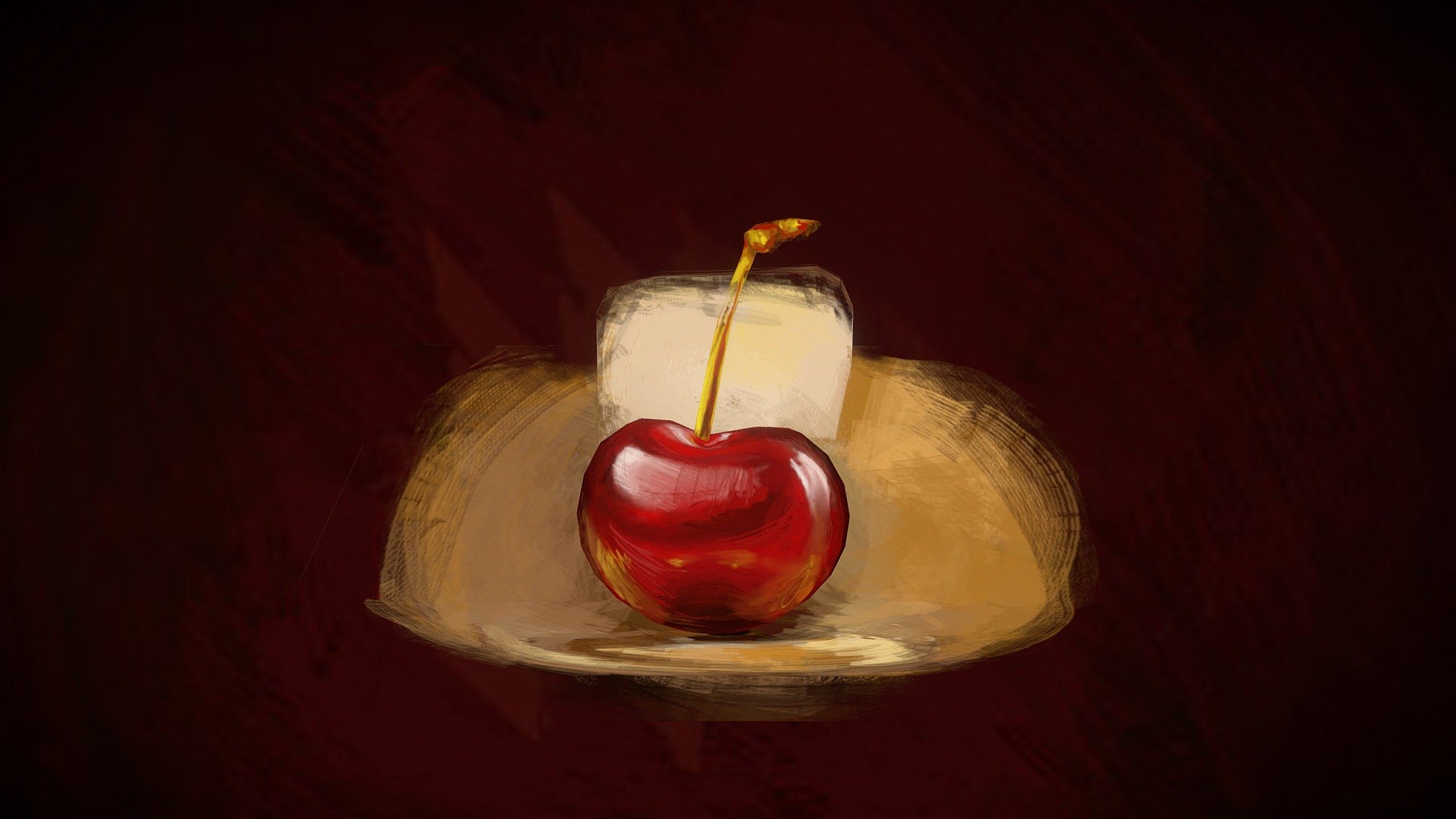 Still-Life Cherry - 3D model by emf-v [a1a5a06] - Sketchfab