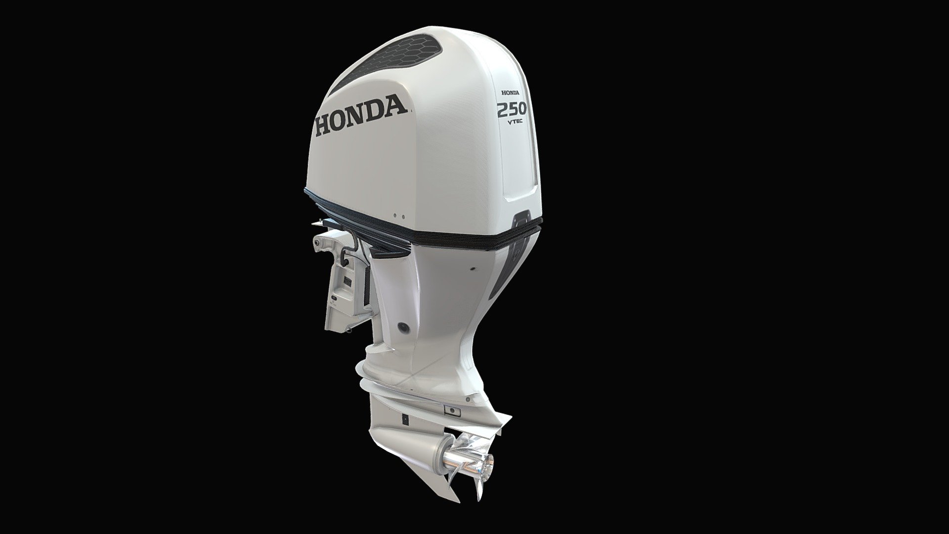 Honda Marine BF250 (250hp Outboard Engine) - Buy Royalty Free 3D model ...