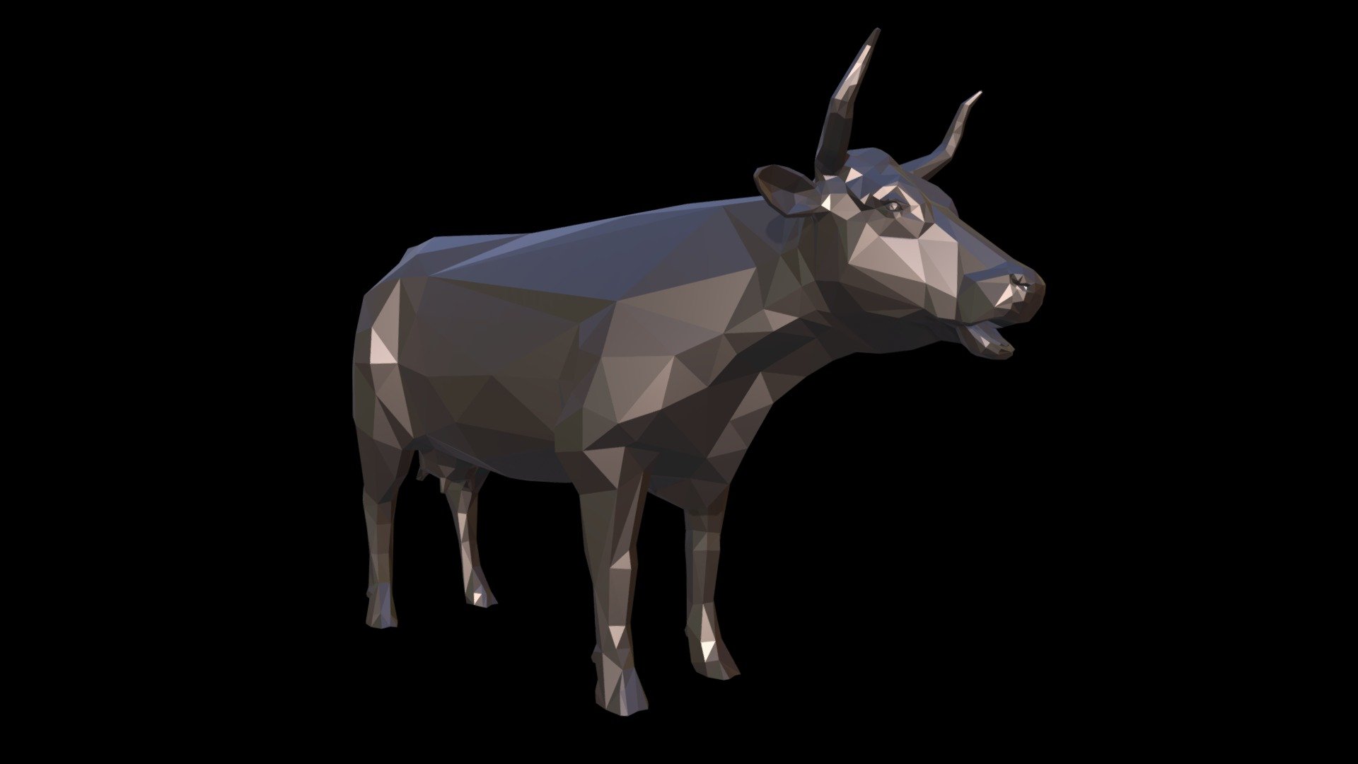 COWS LOWPOLY PRINT 3D - Buy Royalty Free 3D model by DTA DESIGN STUDIO ...