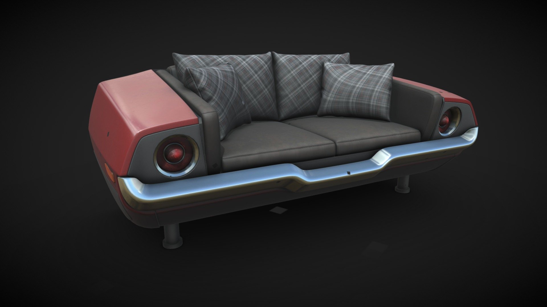 Muscle Car Couch - Buy Royalty Free 3D model by [AMC] (@automania ...