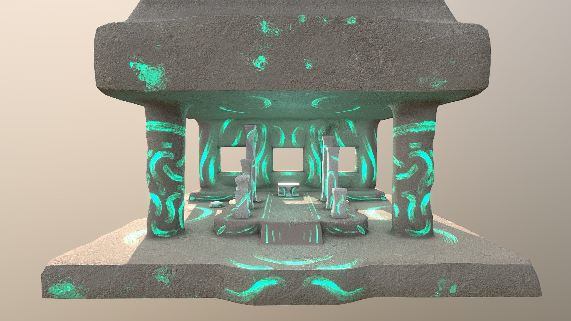 Stone Temple - 3D model by JHXC [a1aa73c] - Sketchfab