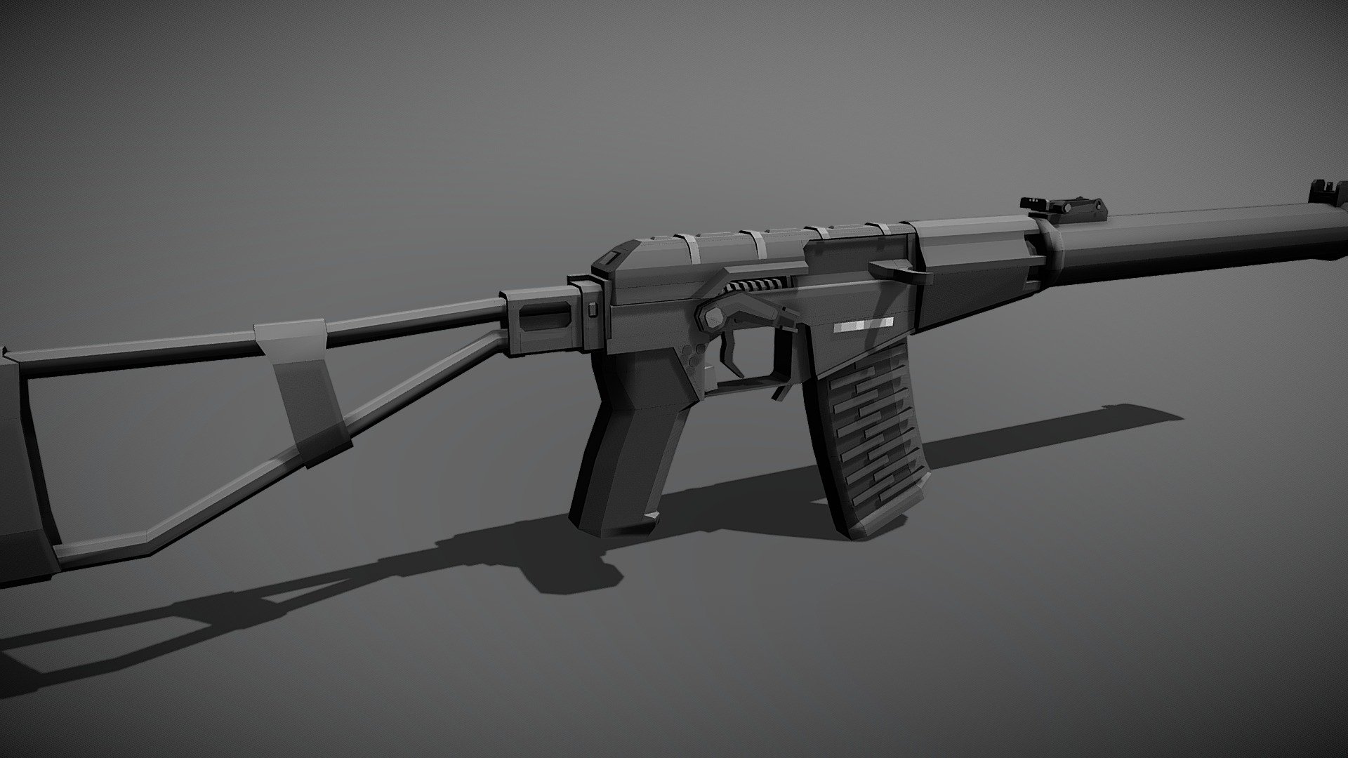 Low-poly ASVAL - 3D model by soret15 [a1ac35a] - Sketchfab