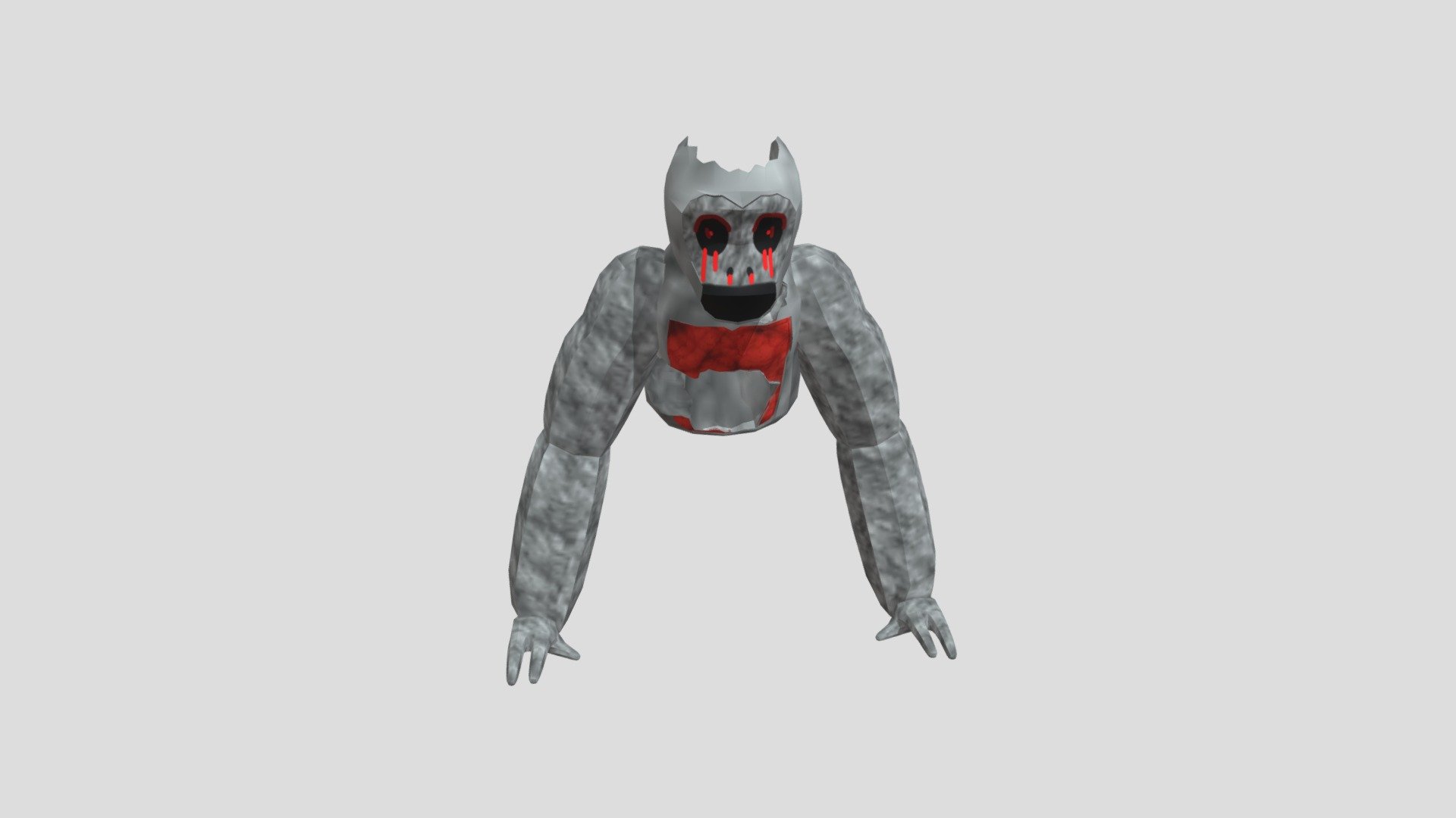 White Scary Baboon - Download Free 3D model by ScaryBaboonRipper ...