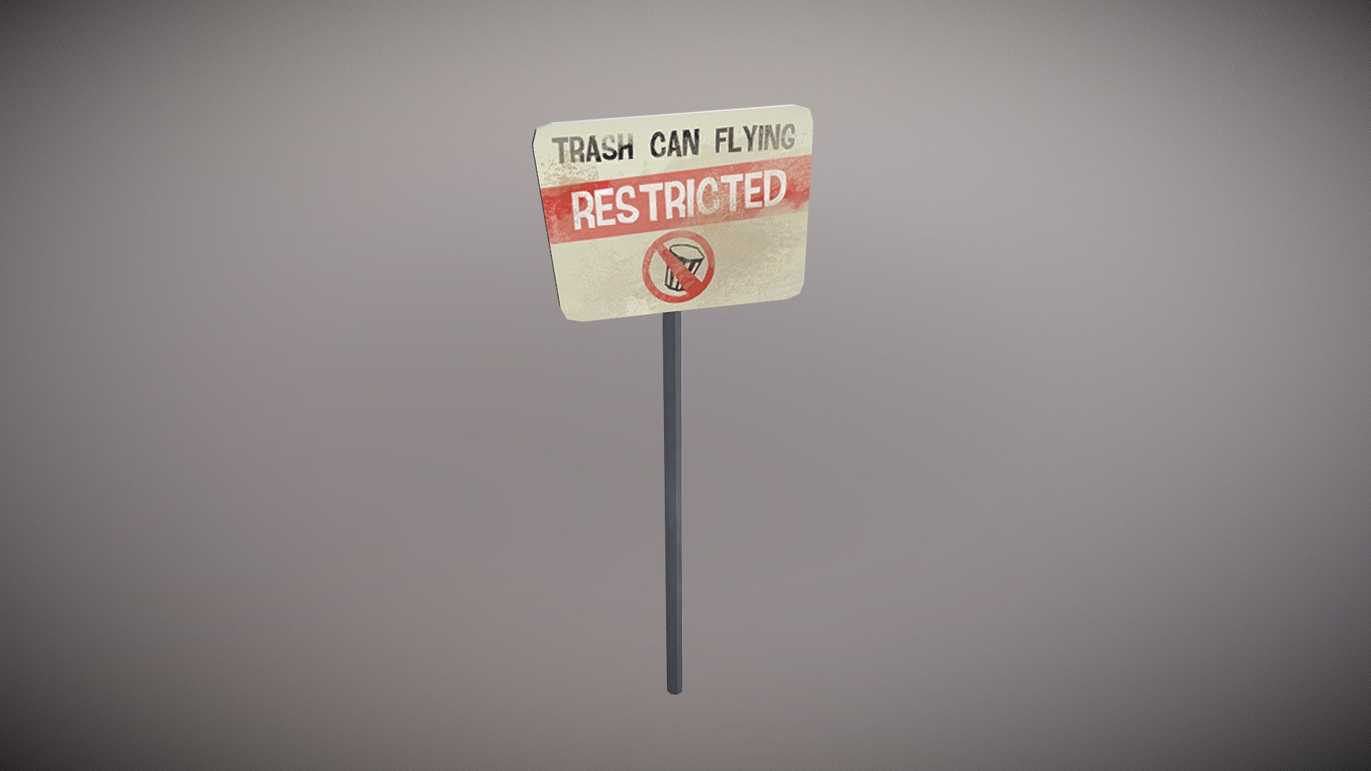 Hello Neighbor Restricted_Sign - Download Free 3D model by ...