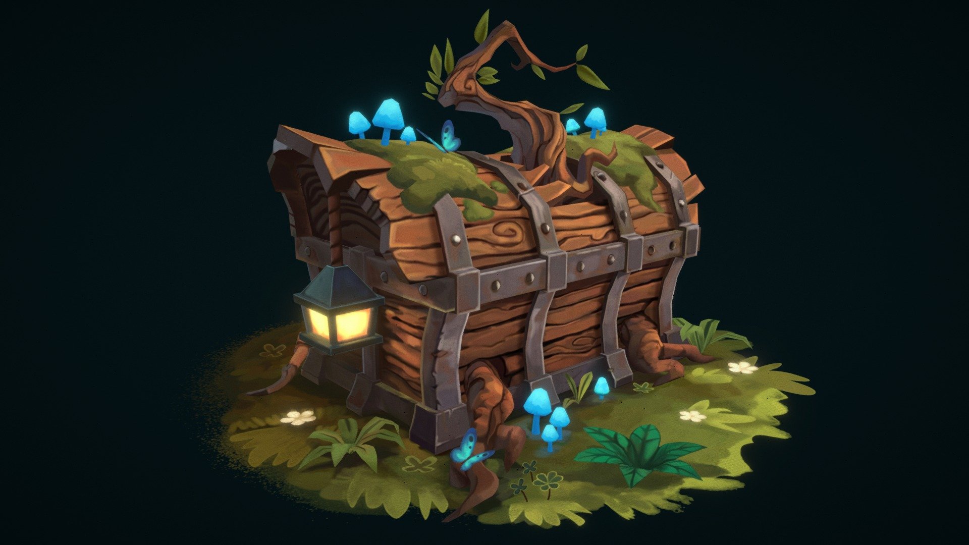 Stylized Overgrown Chest - 3D model by Neo Raphael Batalla (@batallaneo ...