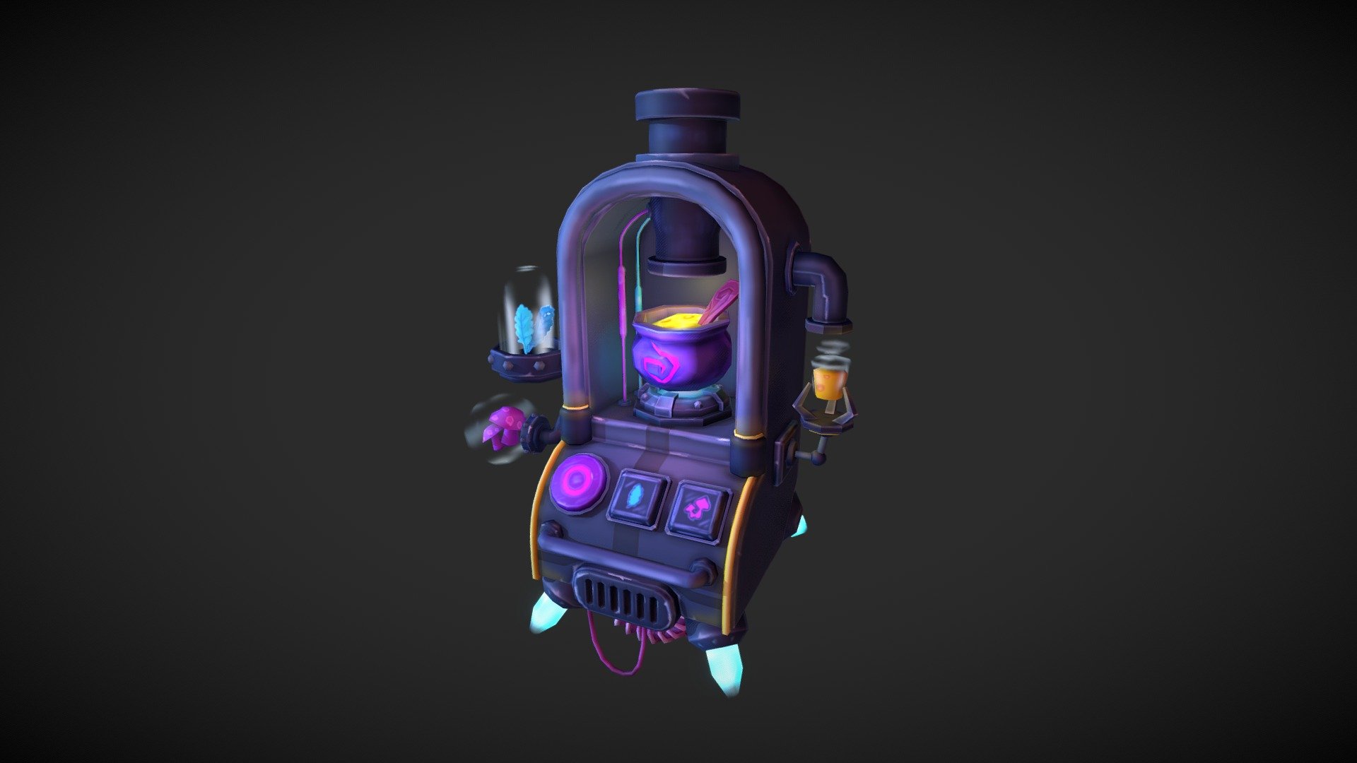Cyberpunk Magic Potion Station - 3D model by kainnedebonbon [a1b3e52 ...