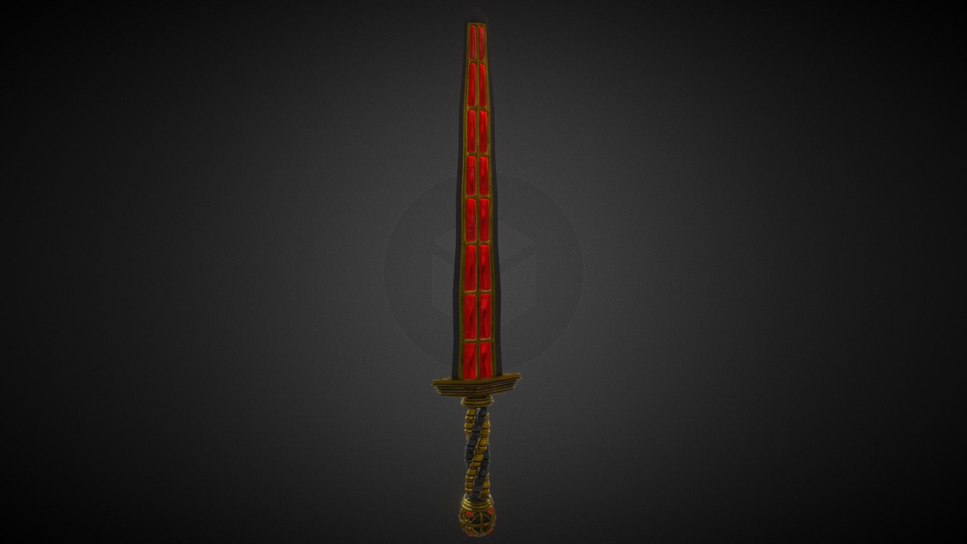 Fantasy Sword - 3D model by Anthony (@CrazyGuy) [a1b571c] - Sketchfab