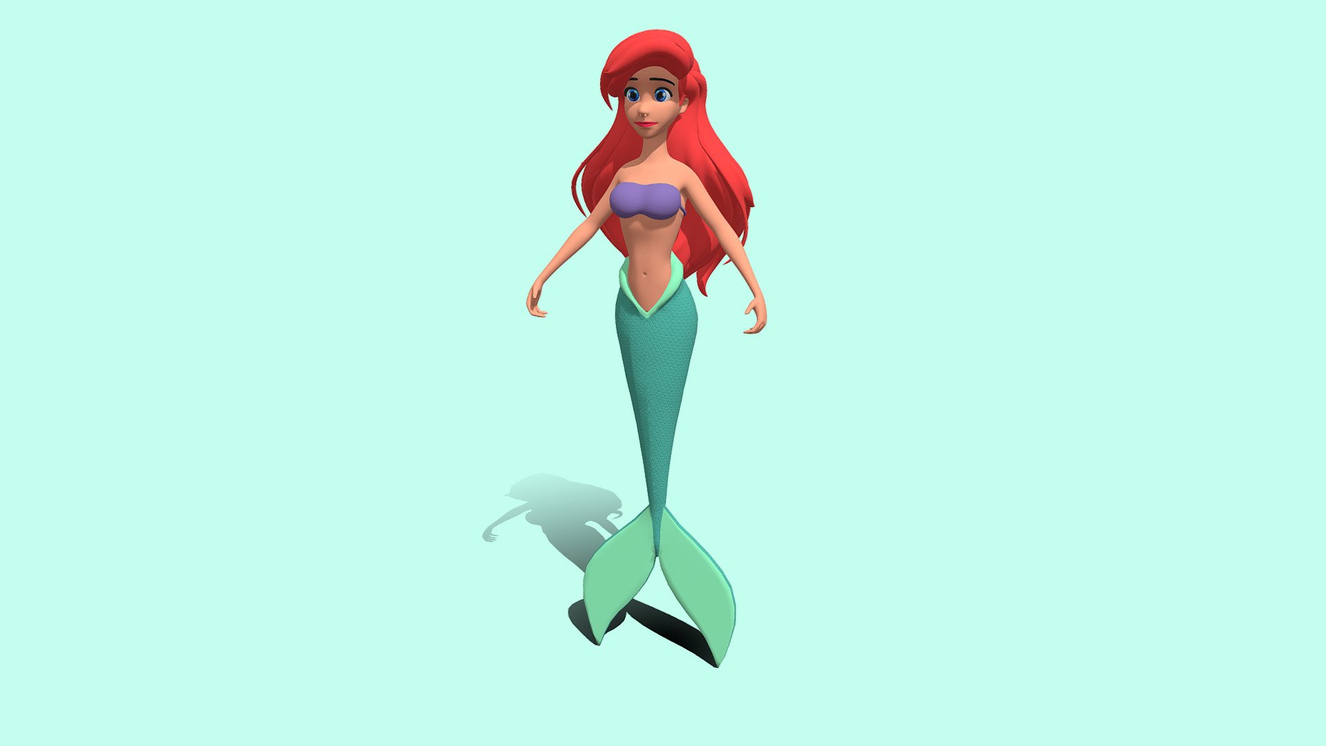 Ariel (The Little Mermaid) - Buy Royalty Free 3D model by Vaidanshi [a1b5c8c] - Sketchfab Store