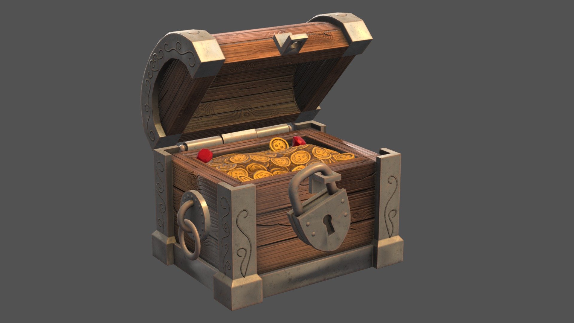 Treasure Chest - 3D model by estheerantonin [a1b740b] - Sketchfab