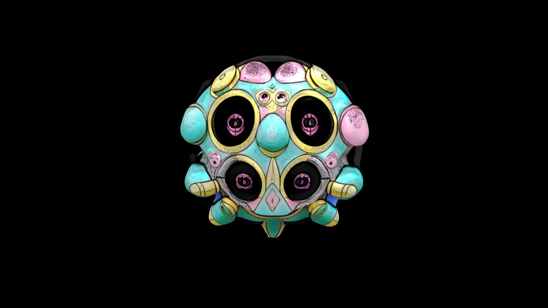 Happy Mask 720 - Download Free 3D model by klrxyz [a1b7607] - Sketchfab