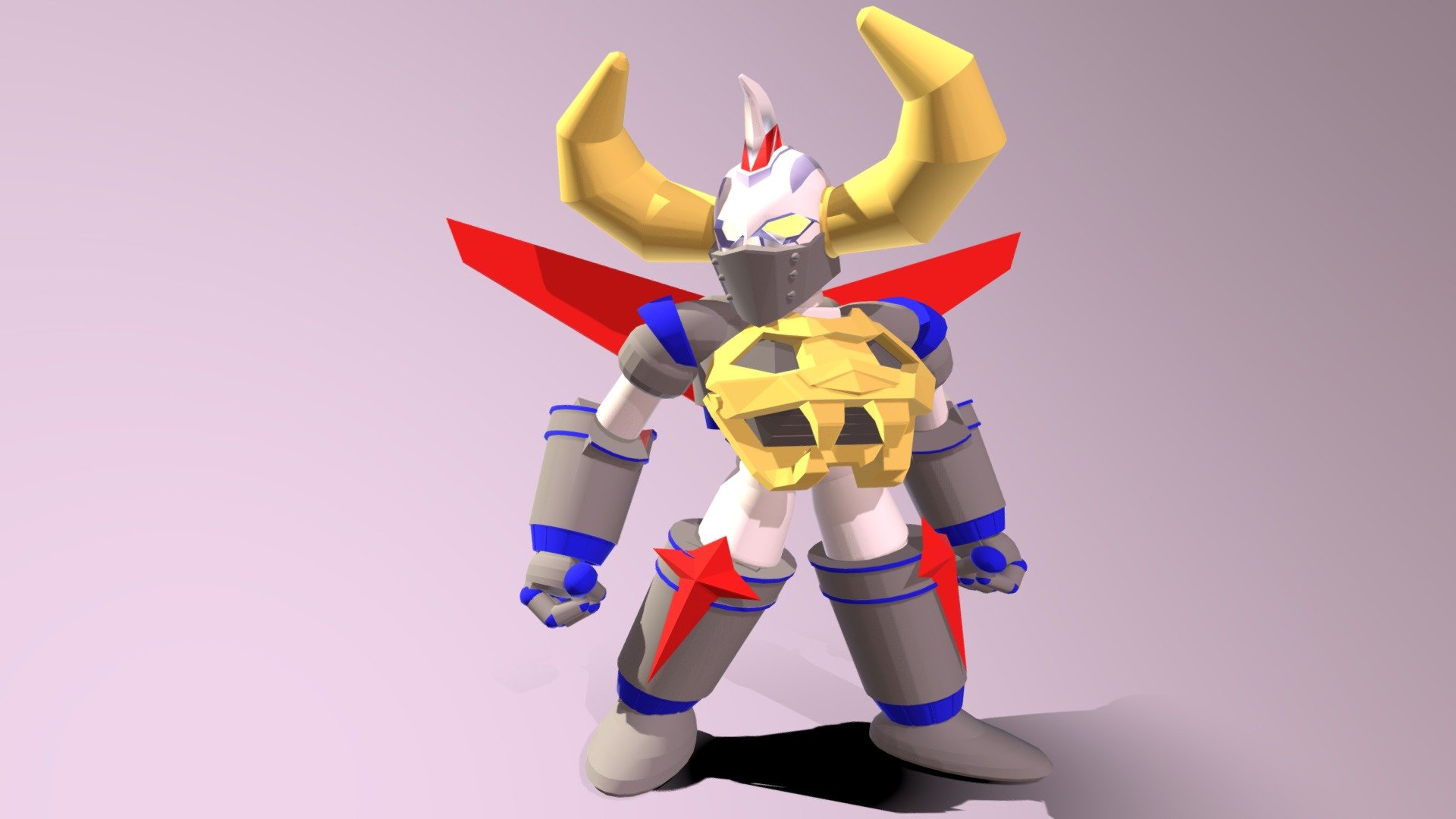 robot Gaiking Cartoon - 3D model by bastardm246 [a1ba7a5] - Sketchfab