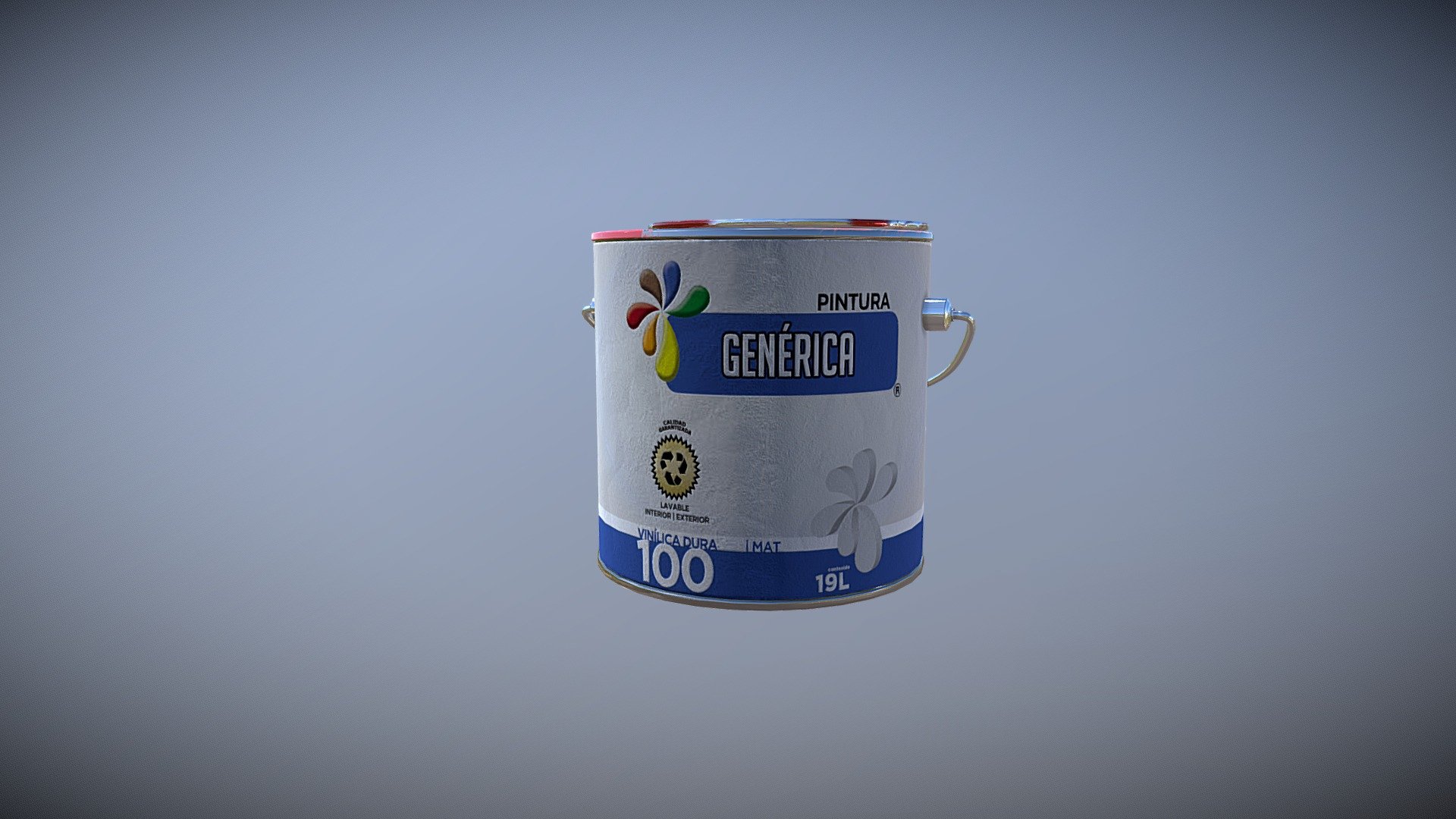 Paint Bucket - 3D model by macriciox [a1babcc] - Sketchfab