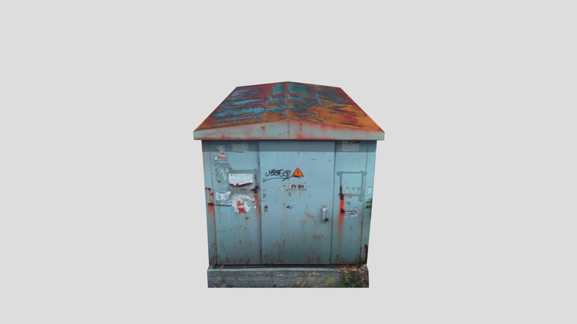 Rusty-electric-box - 3D model by chickentime [a1bd389] - Sketchfab