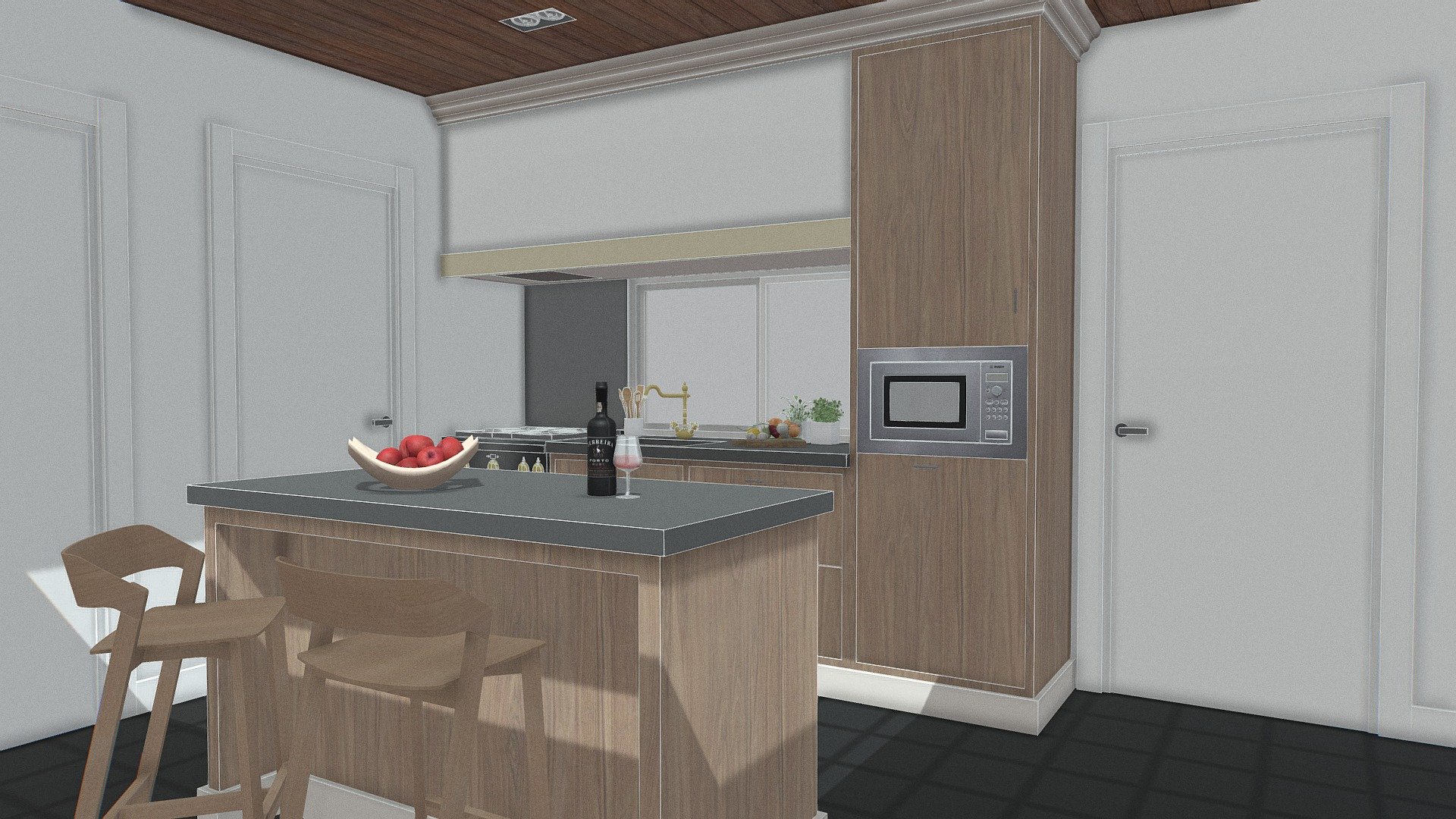 kitchen model - Download Free 3D model by yeseniagil [a1be365] - Sketchfab