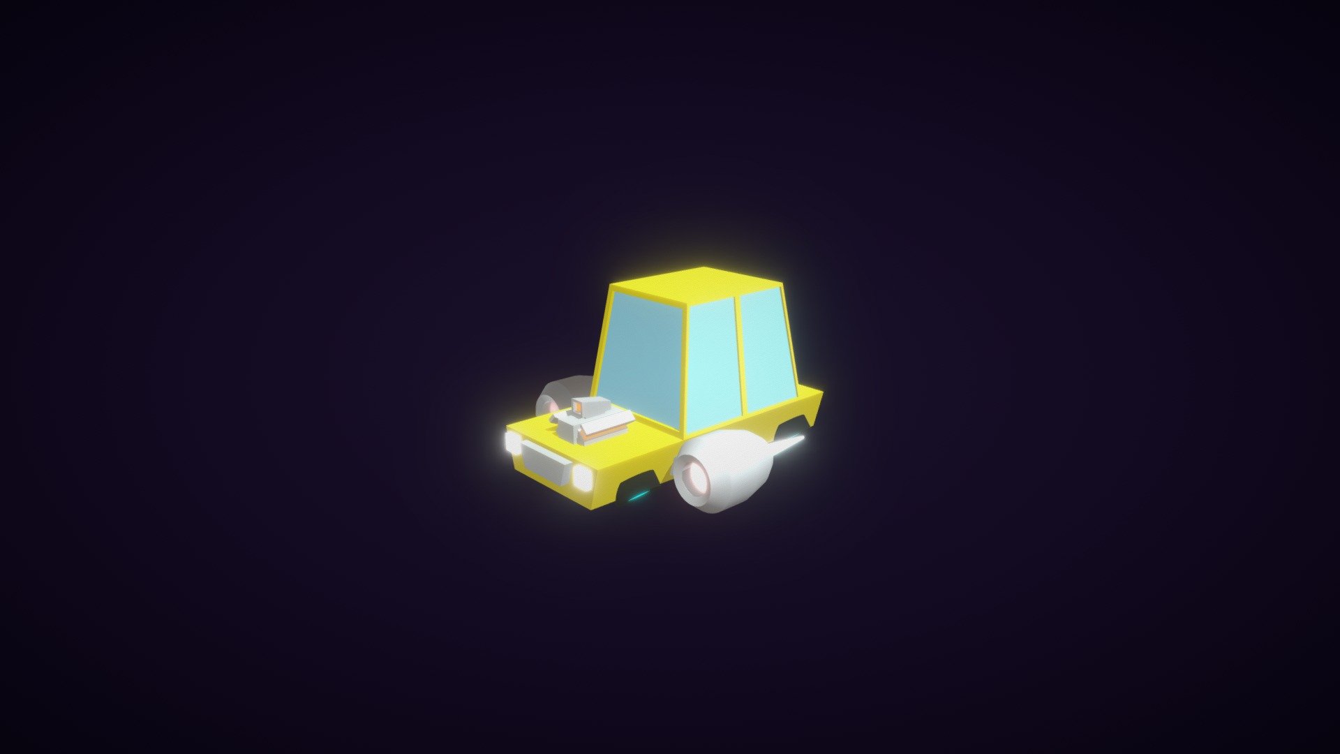 Low Poly Rocket Car - 3D model by tisted94 [a1c0bf5] - Sketchfab