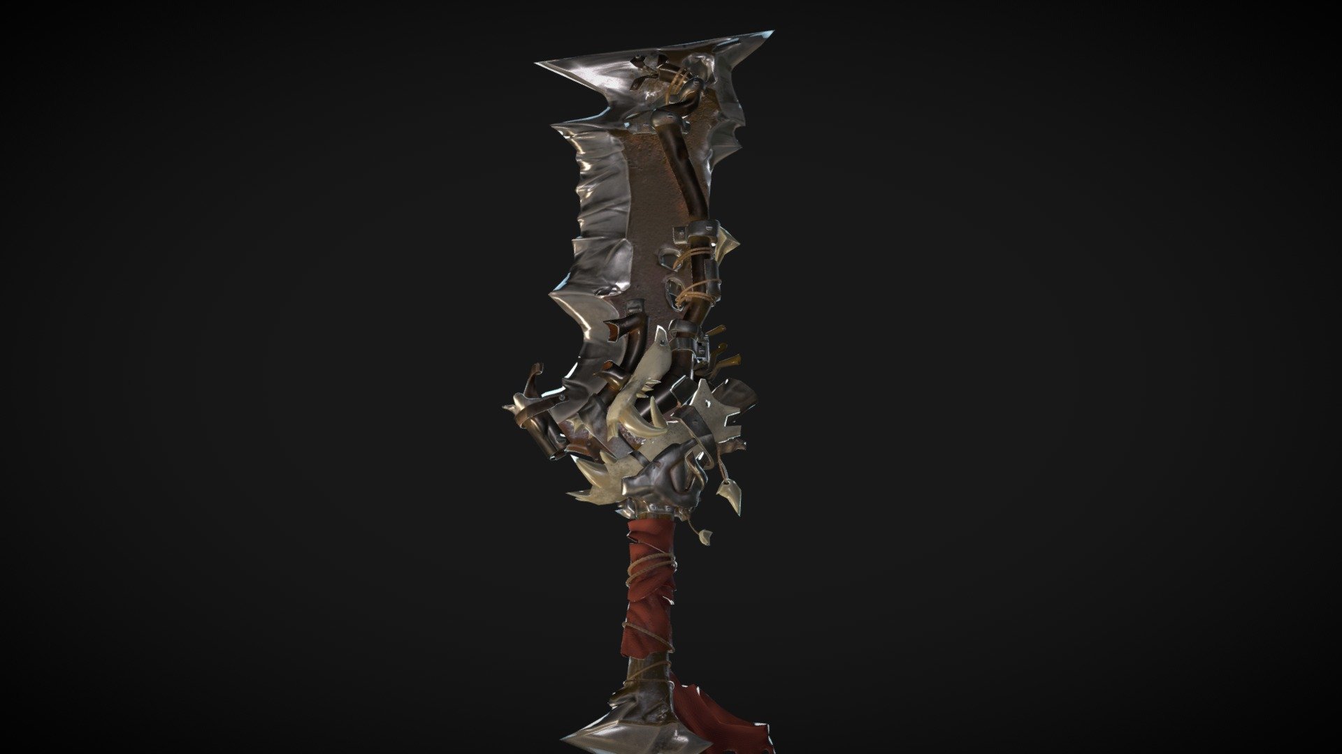 Ork - One Handed Cleaver - 3D model by Harsh Gupta (@harshg3d) [a1c1bcb ...