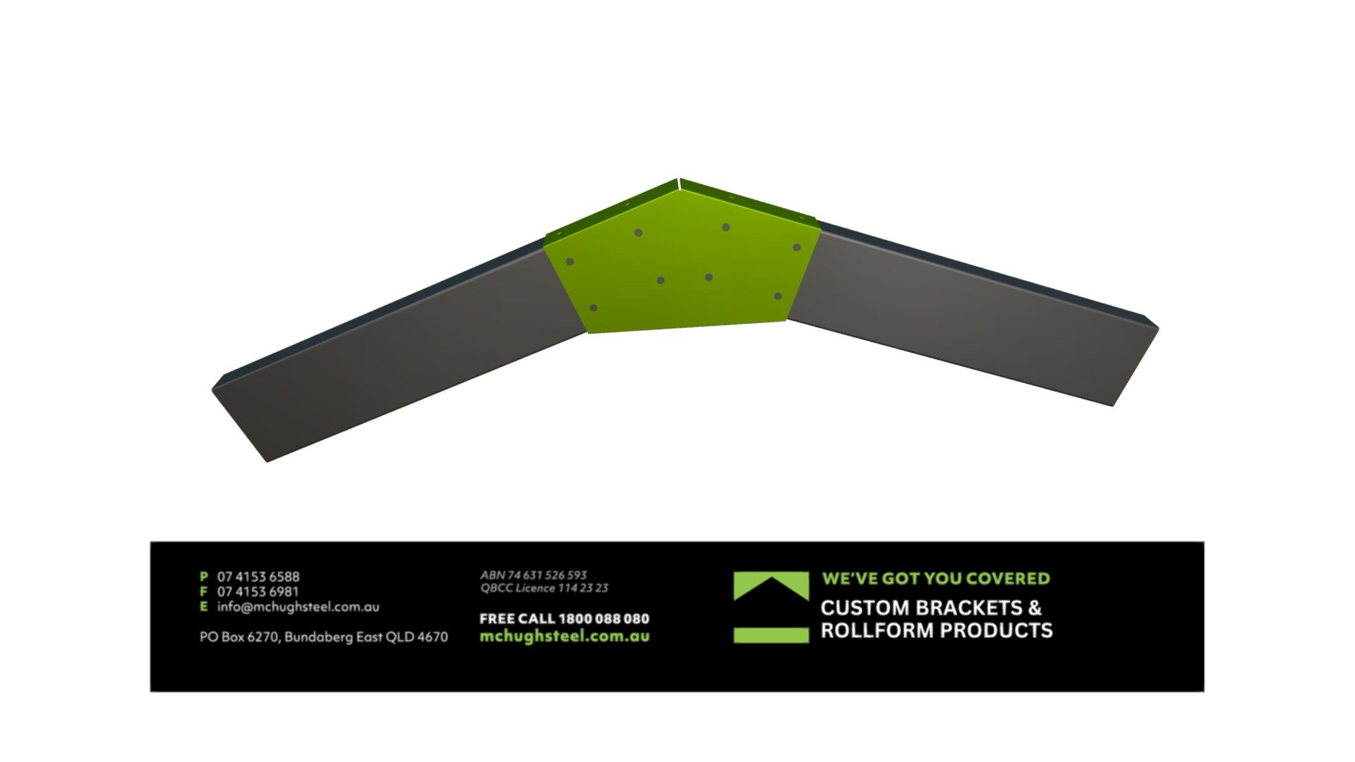 DWG075 C200 20 Deg Apex Bracket MCHUGH STEEL - 3D model by mchughsteel ...