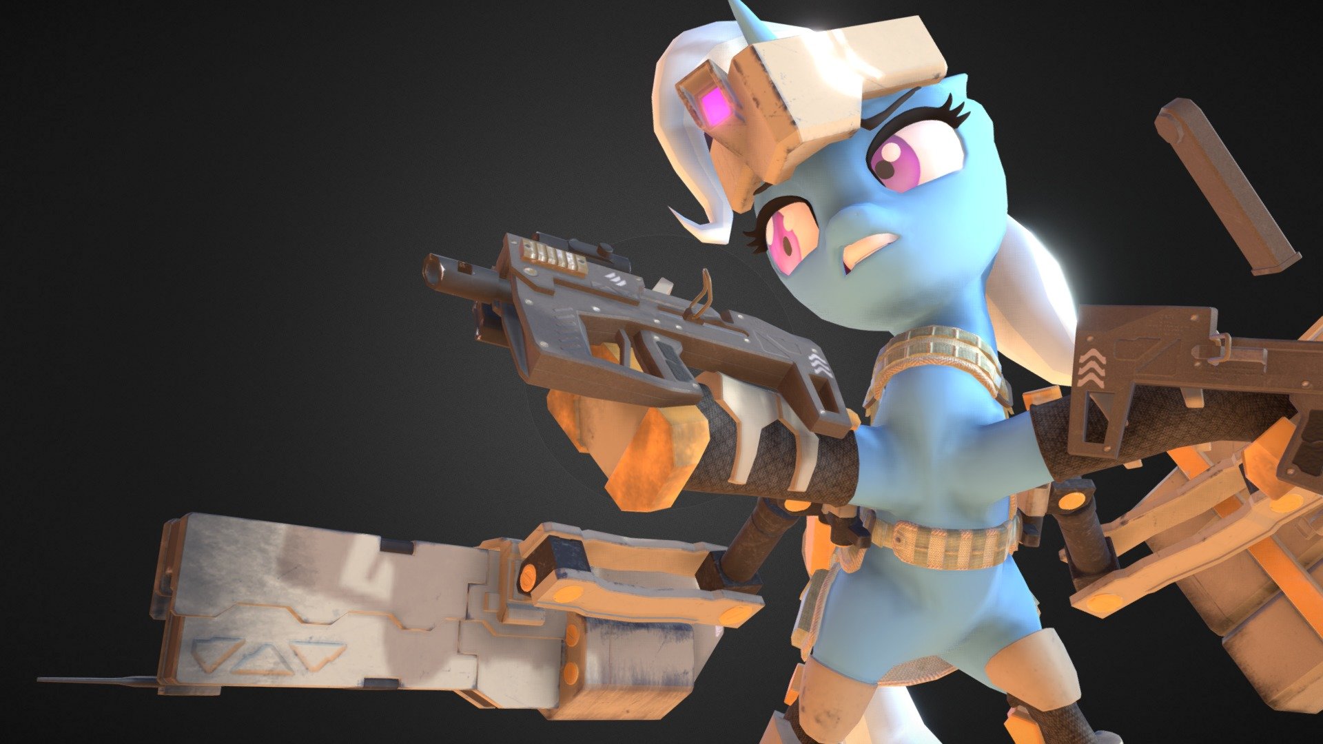 Armored Trixie - 3D model by SAT_V12 [a1c2d94] - Sketchfab